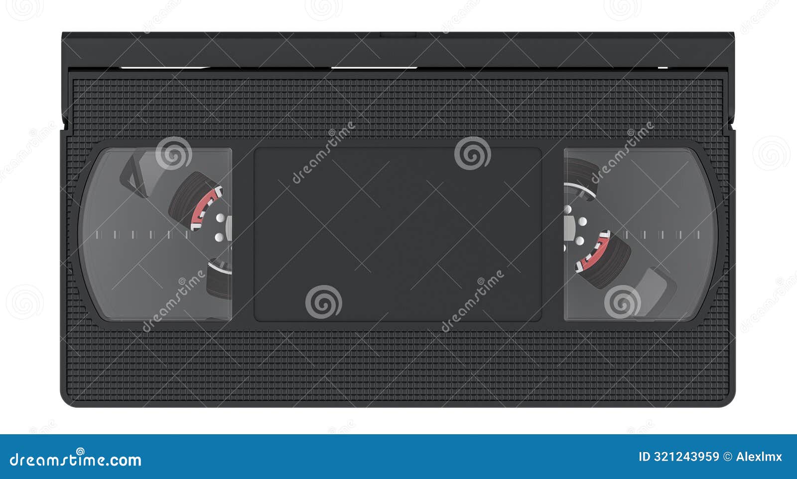VHS Videotape, Front View. 3D Rendering Royalty-Free Stock Photography ...
