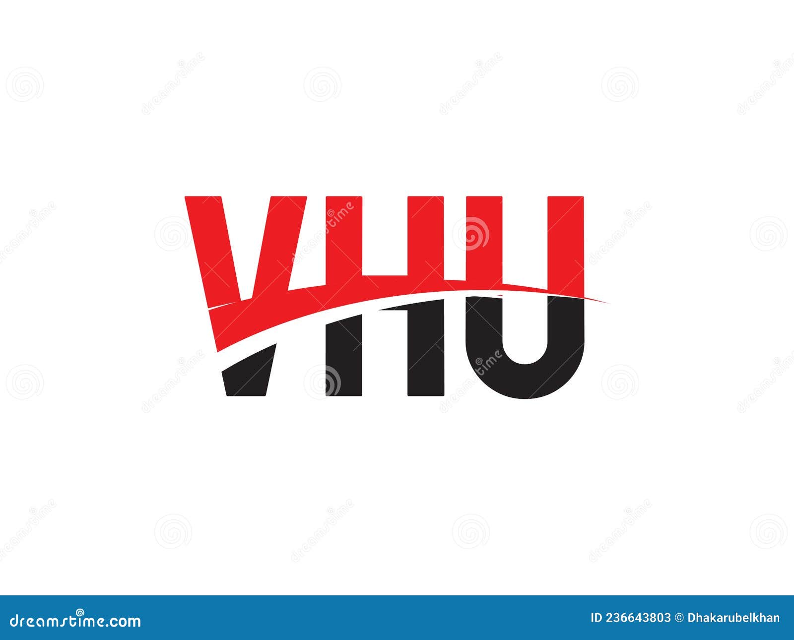 VHU Letter Initial Logo Design Vector Illustration Stock Vector ...