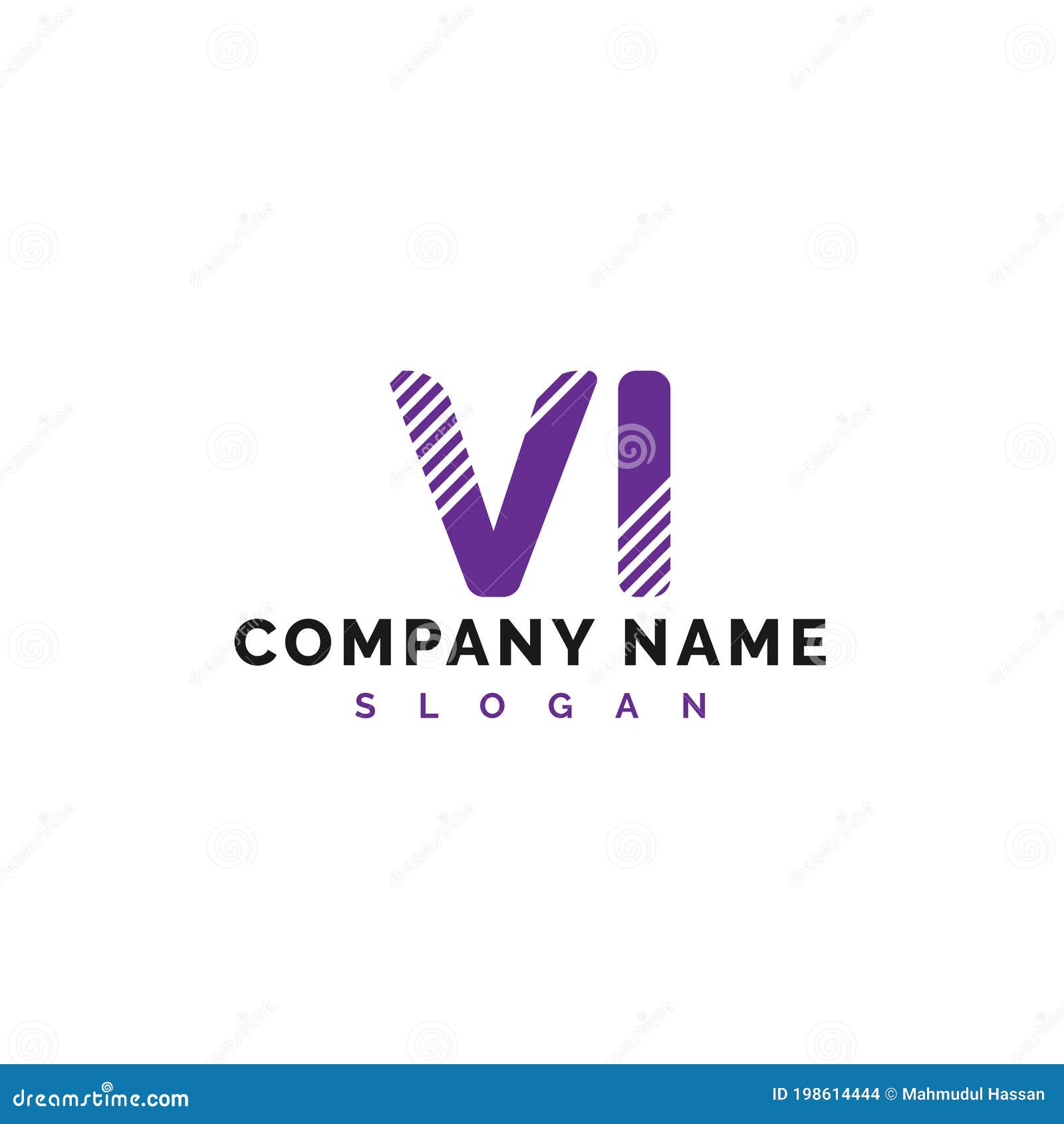 VI Letter Logo Design. VI Letter Logo Vector Illustration - Vector ...