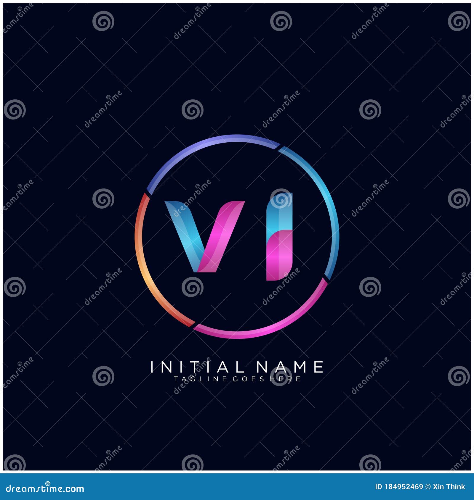 VI Letter Logo Icon Design Template Elements Stock Vector ...