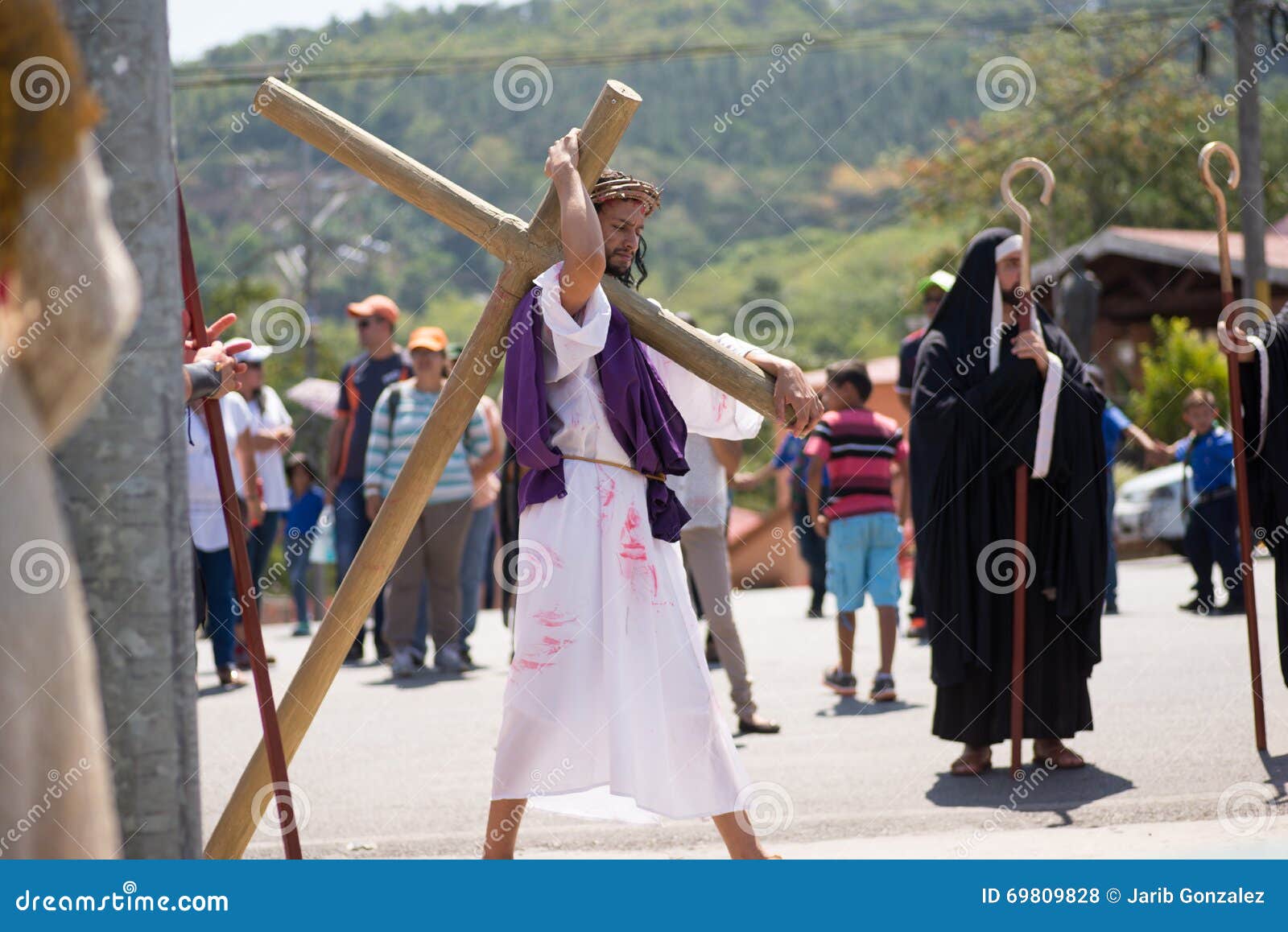 Via Crucis Celebration editorial stock photo. Image of week - 69809828