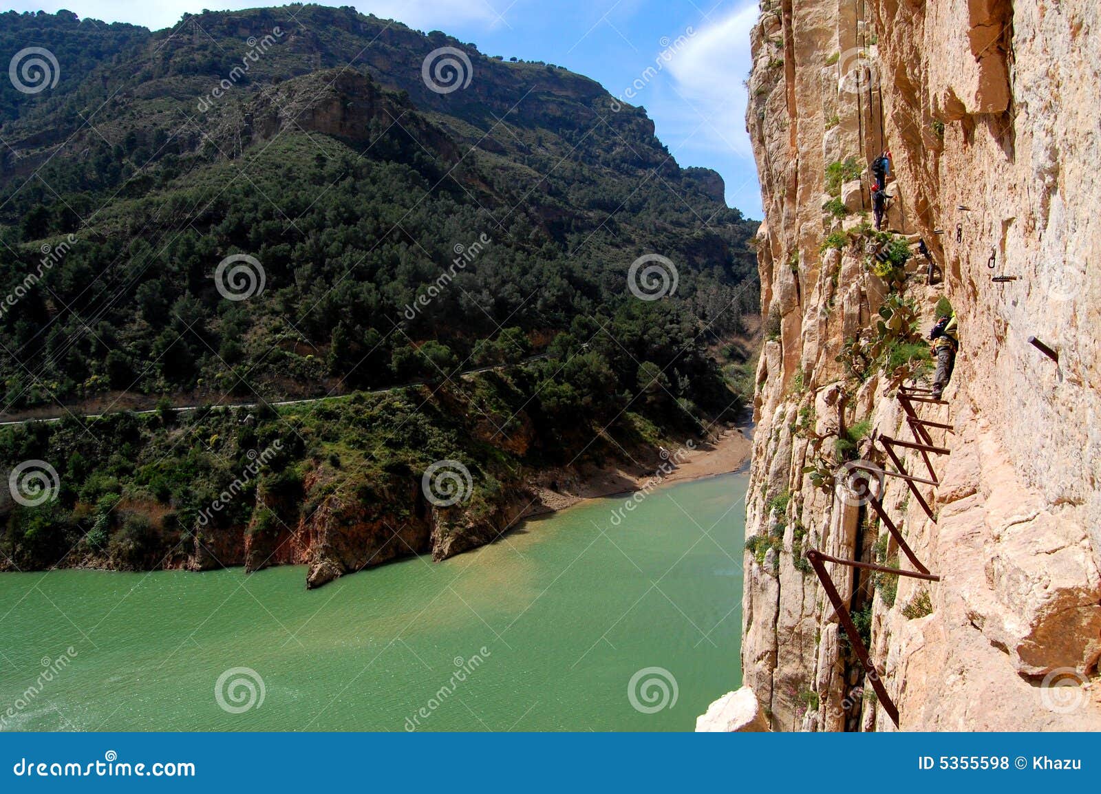 Via Ferrata Chorro stock photo. Image of river, road, summer - 5355598
