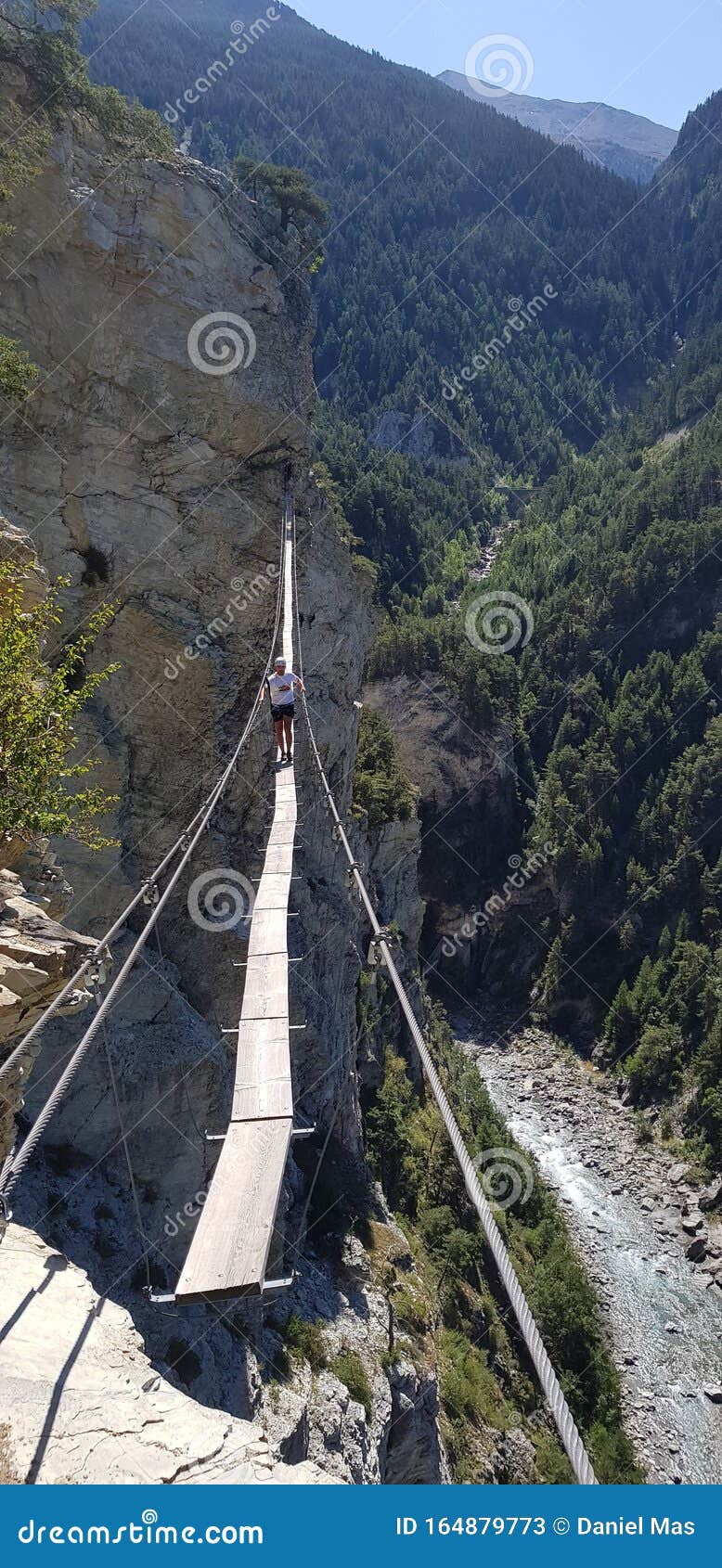 Via Ferrata editorial stock photo. Image of nature, bridge - 164879773