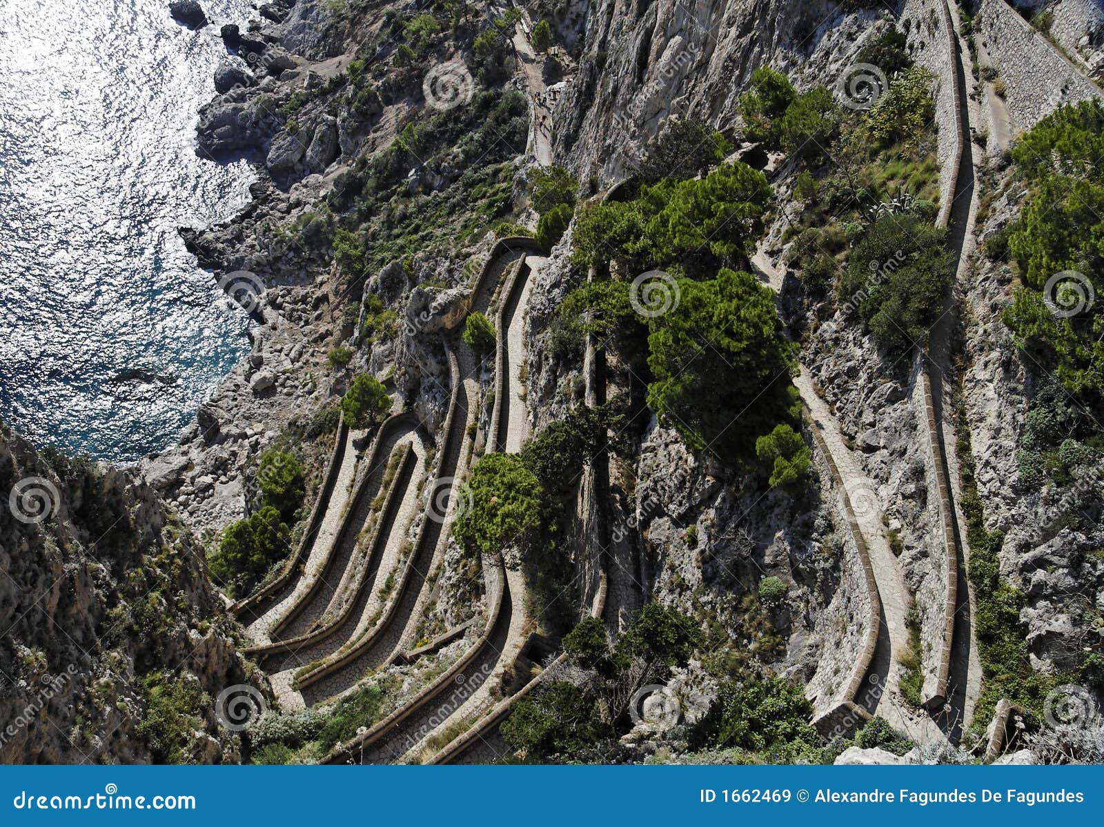 Via Krupp Capri Island stock image. Image of island, capri - 1662469