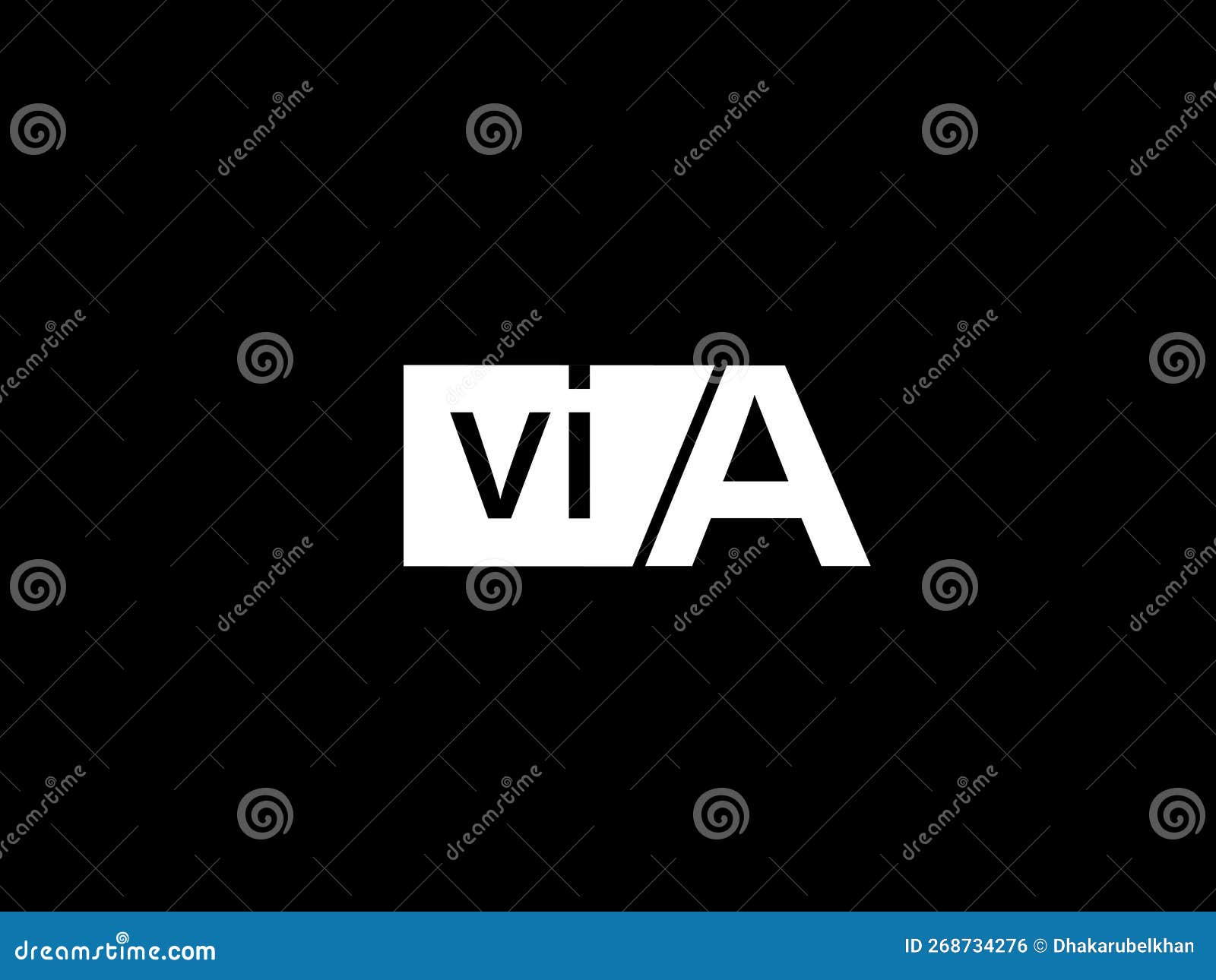 VIA Logo and Graphics Design Vector Art, Icons Isolated on Black ...