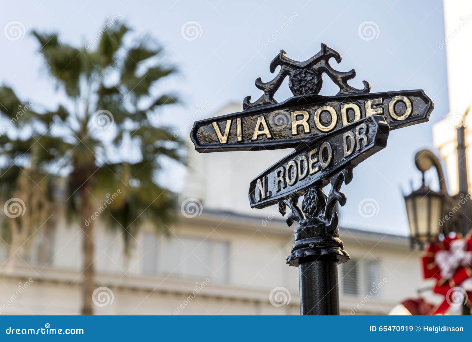 Via Rodeo Drive Street Sign Stock Image - Image of money, sign: 65470919