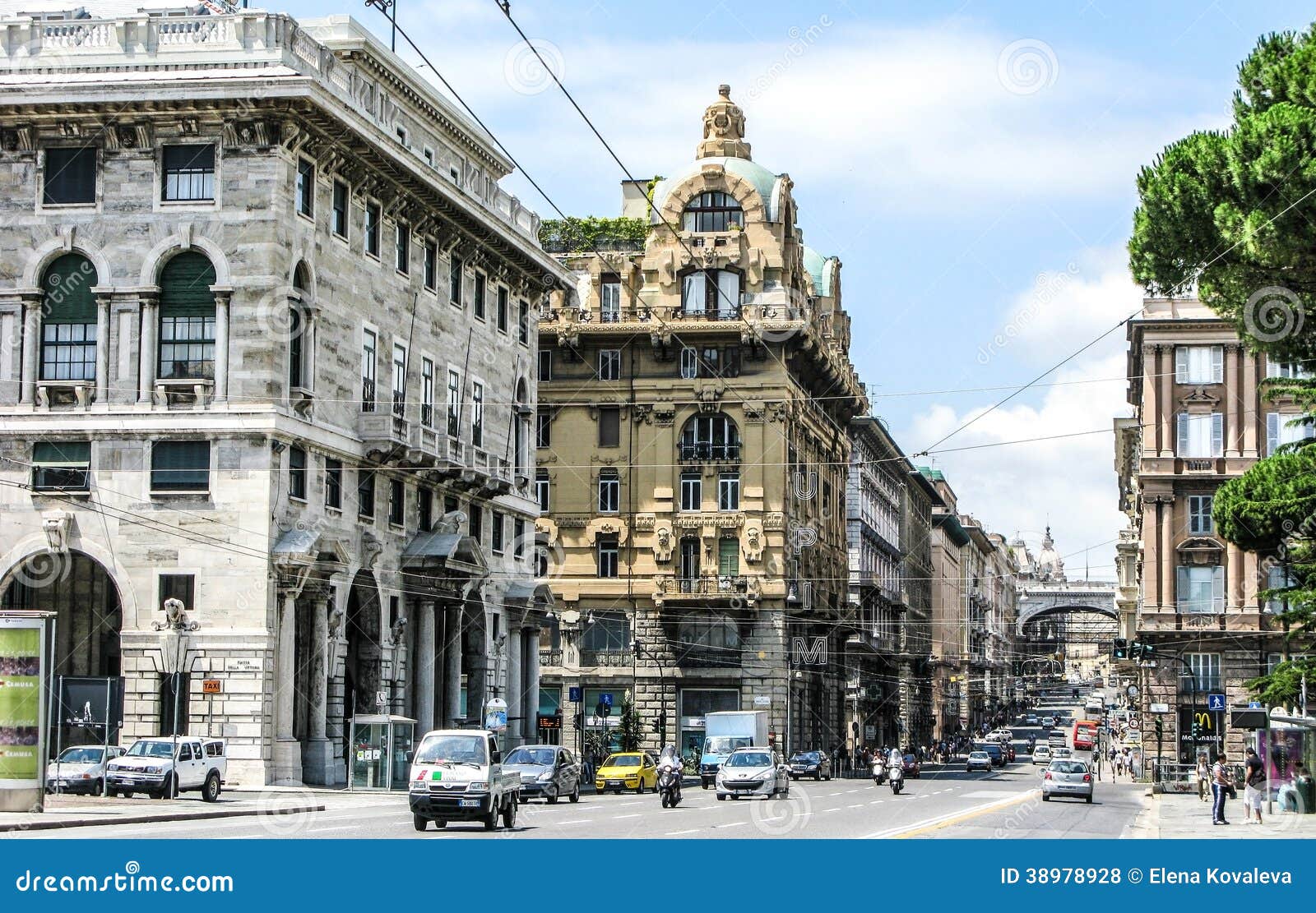 Via XX Settembre a Genova Italia Fotografia Stock Editoriale - Immagine ...