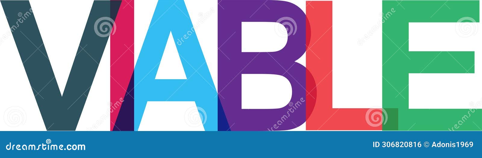 Viable word on white stock illustration. Illustration of effective ...