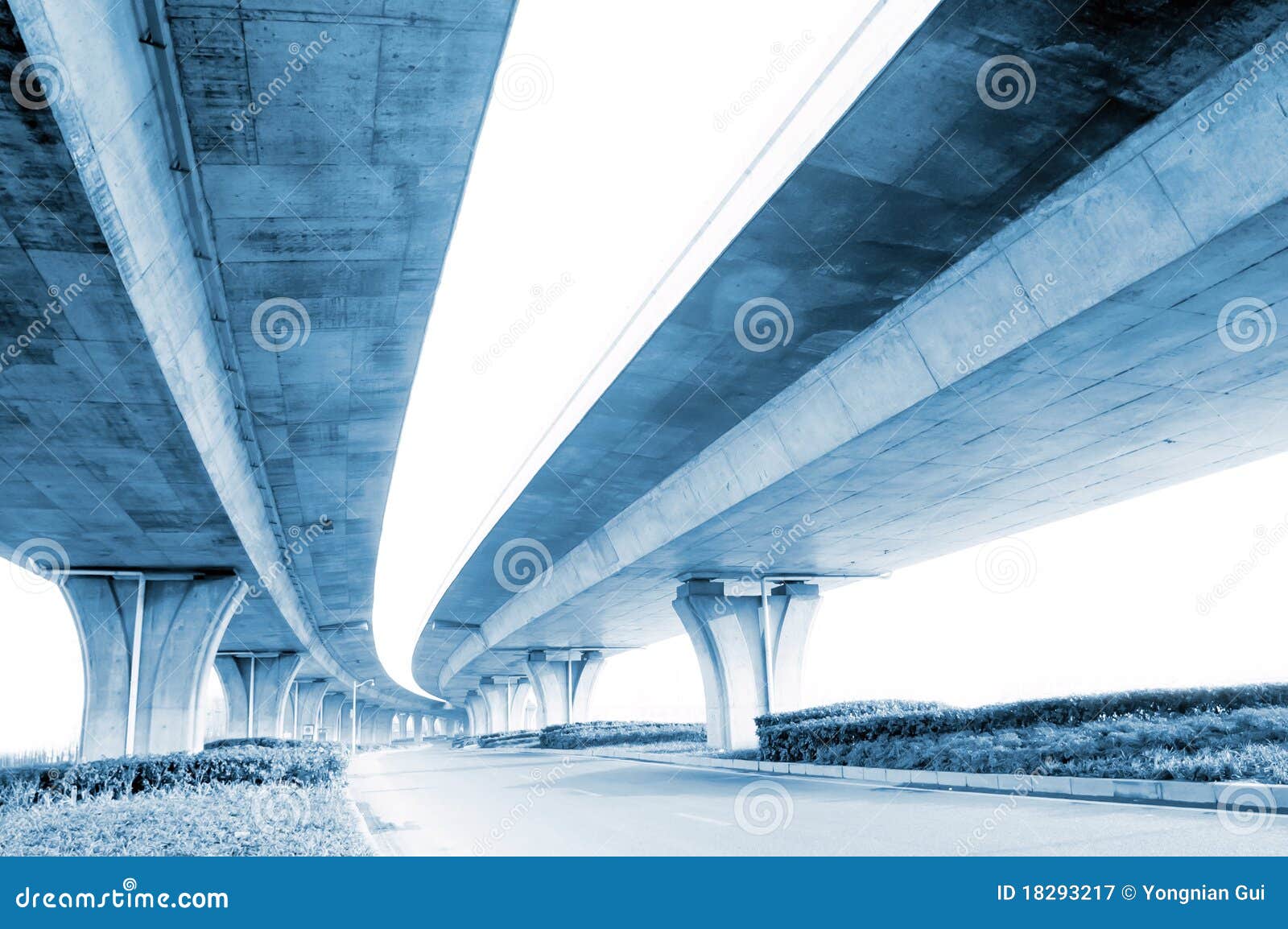 Viaduct stock image. Image of architect, cars, path, traffic - 18293217