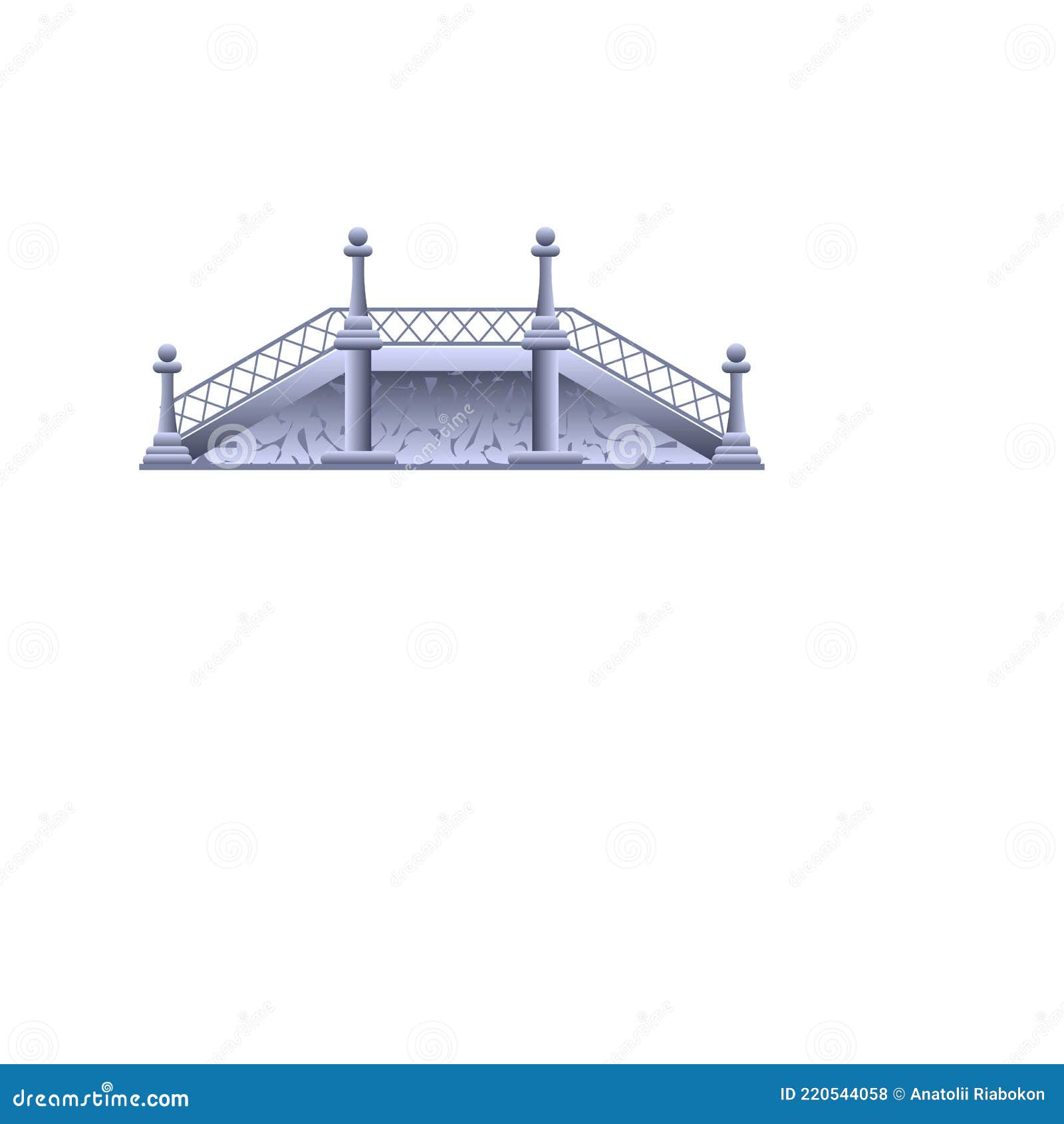 Viaduct Bridge Icon, Cartoon Style Stock Vector - Illustration of ...