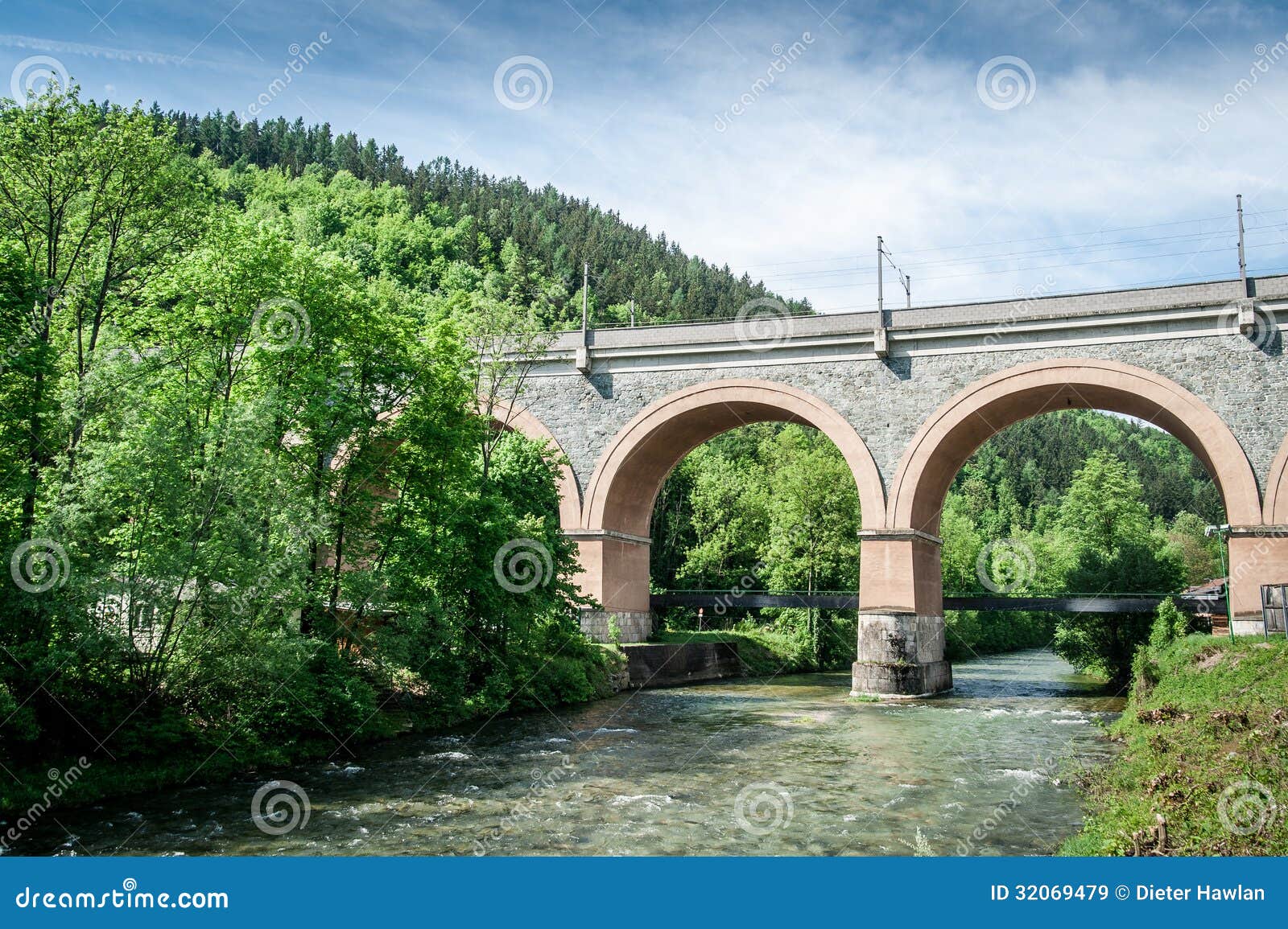 Viaduct in Lower Austria stock image. Image of bridge - 32069479