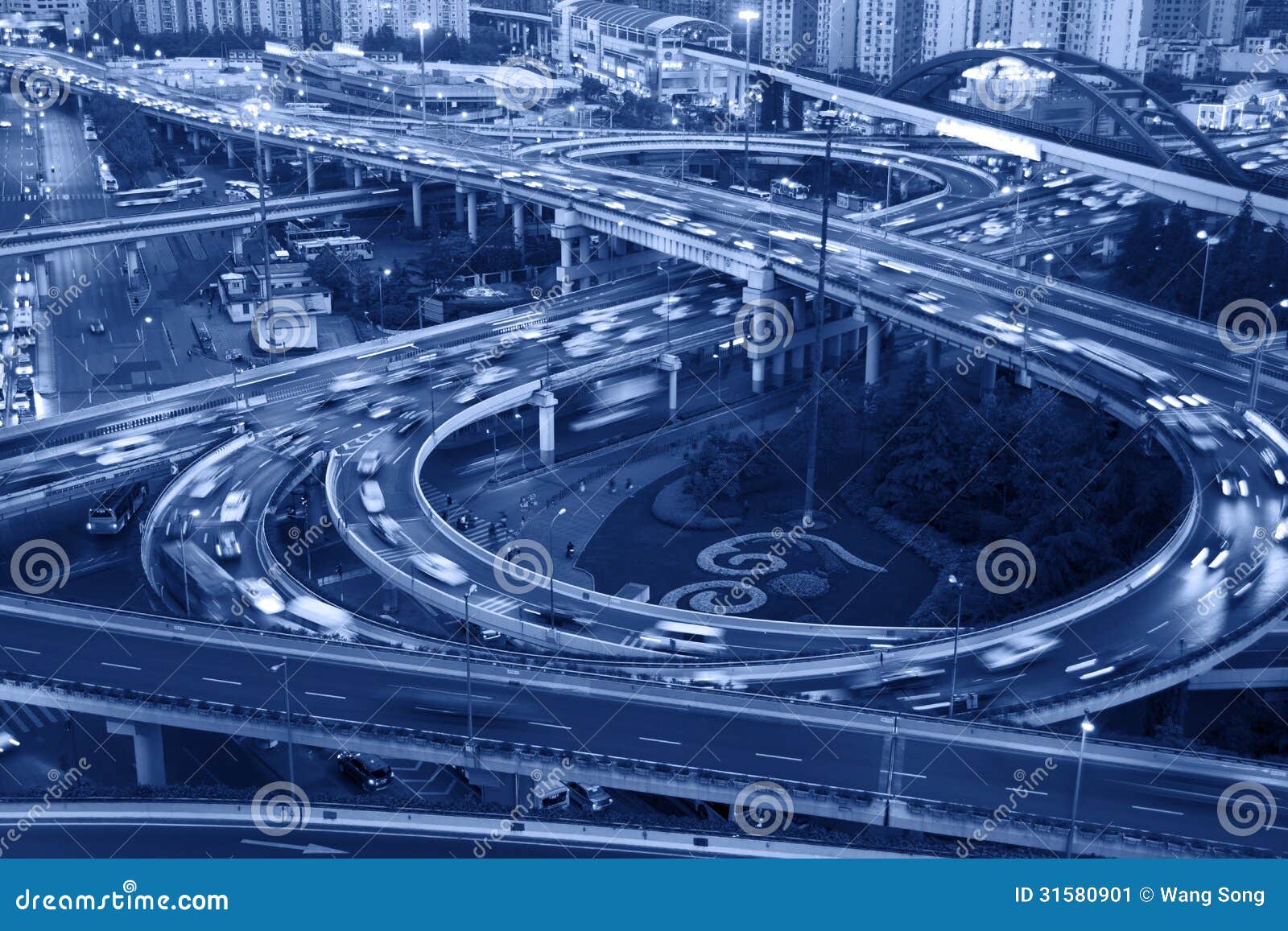 Viaduct road traffic stock image. Image of light, movement - 31580901