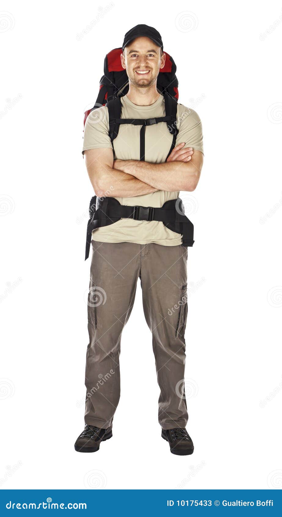 Viaggiatore diritto immagine stock. Immagine di uomini - 10175433