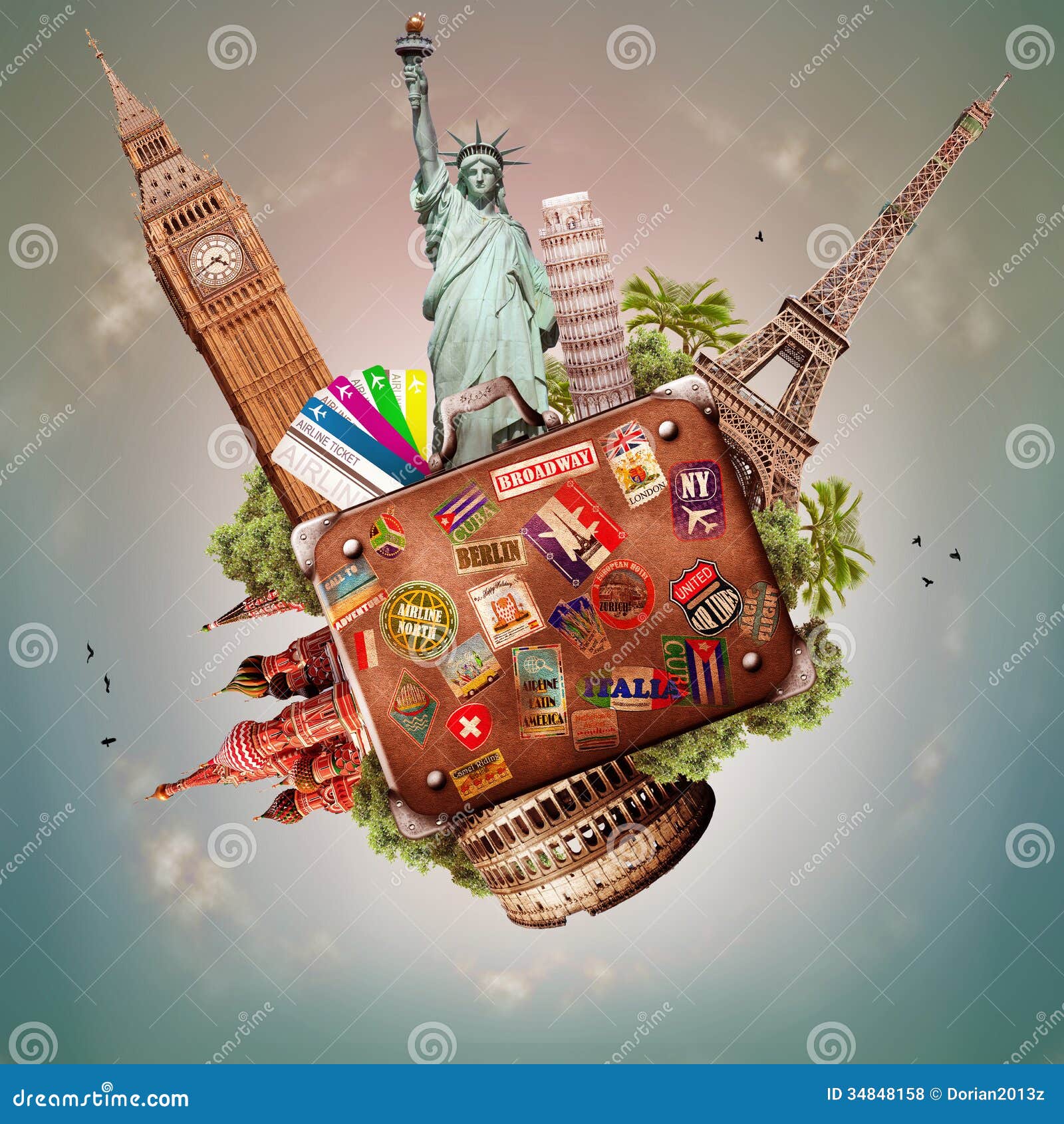 Viaggio e viaggio fotografia stock. Immagine di america - 34848158