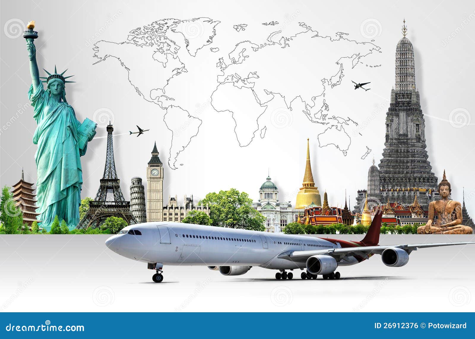 Viaja el mundo foto de archivo. Imagen de eiffel, europa - 26912376