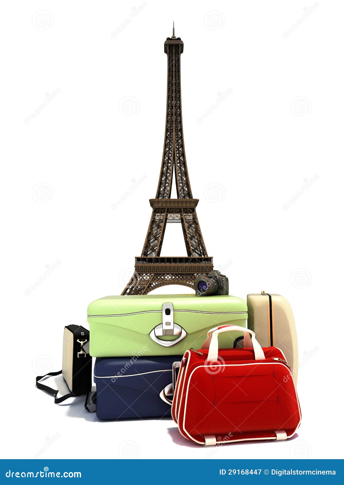 Viajando el mundo stock de ilustración. Ilustración de eiffel - 29168447