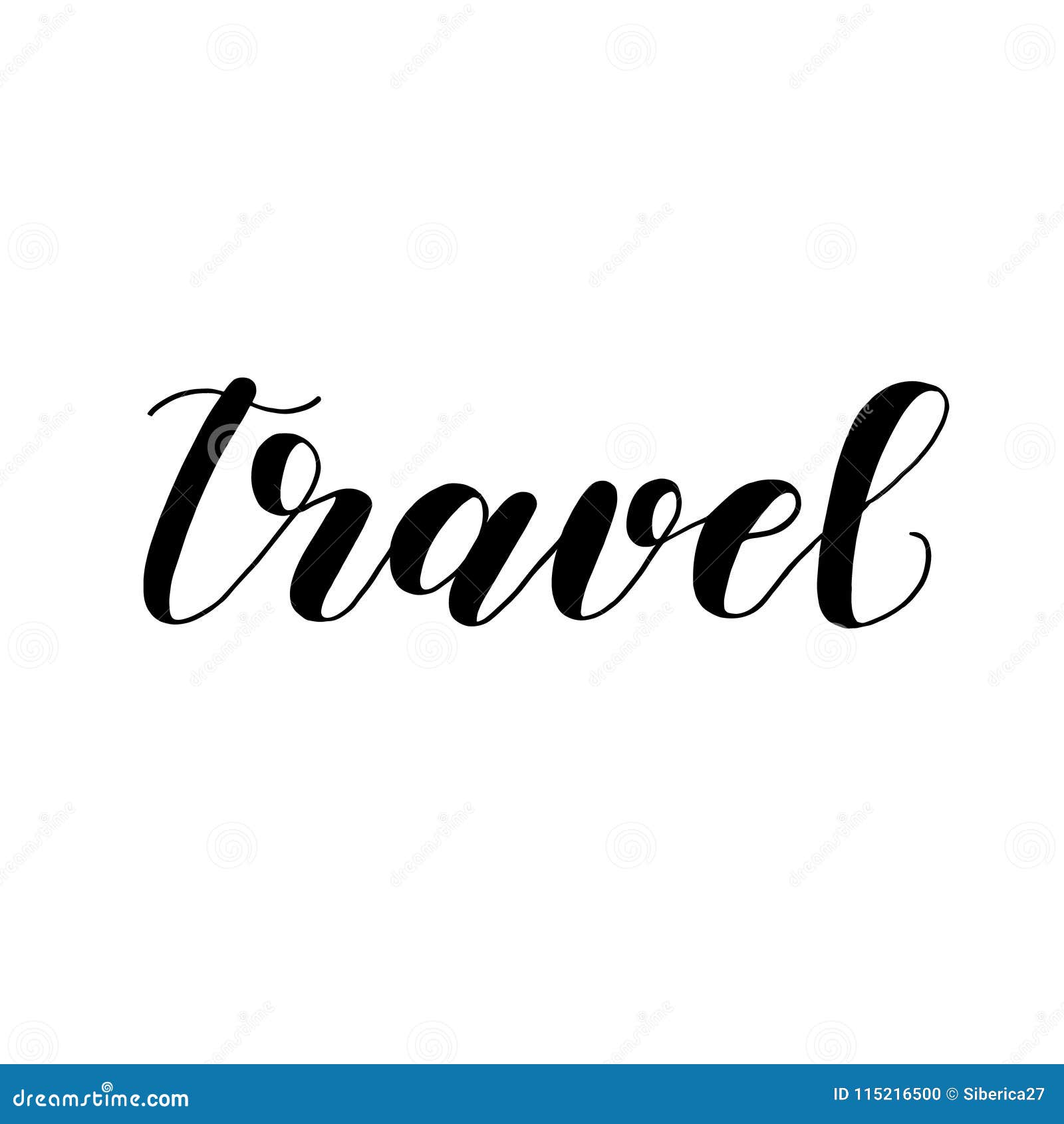 Viajes Ejemplo De Las Letras Ilustración del Vector - Ilustración de ...