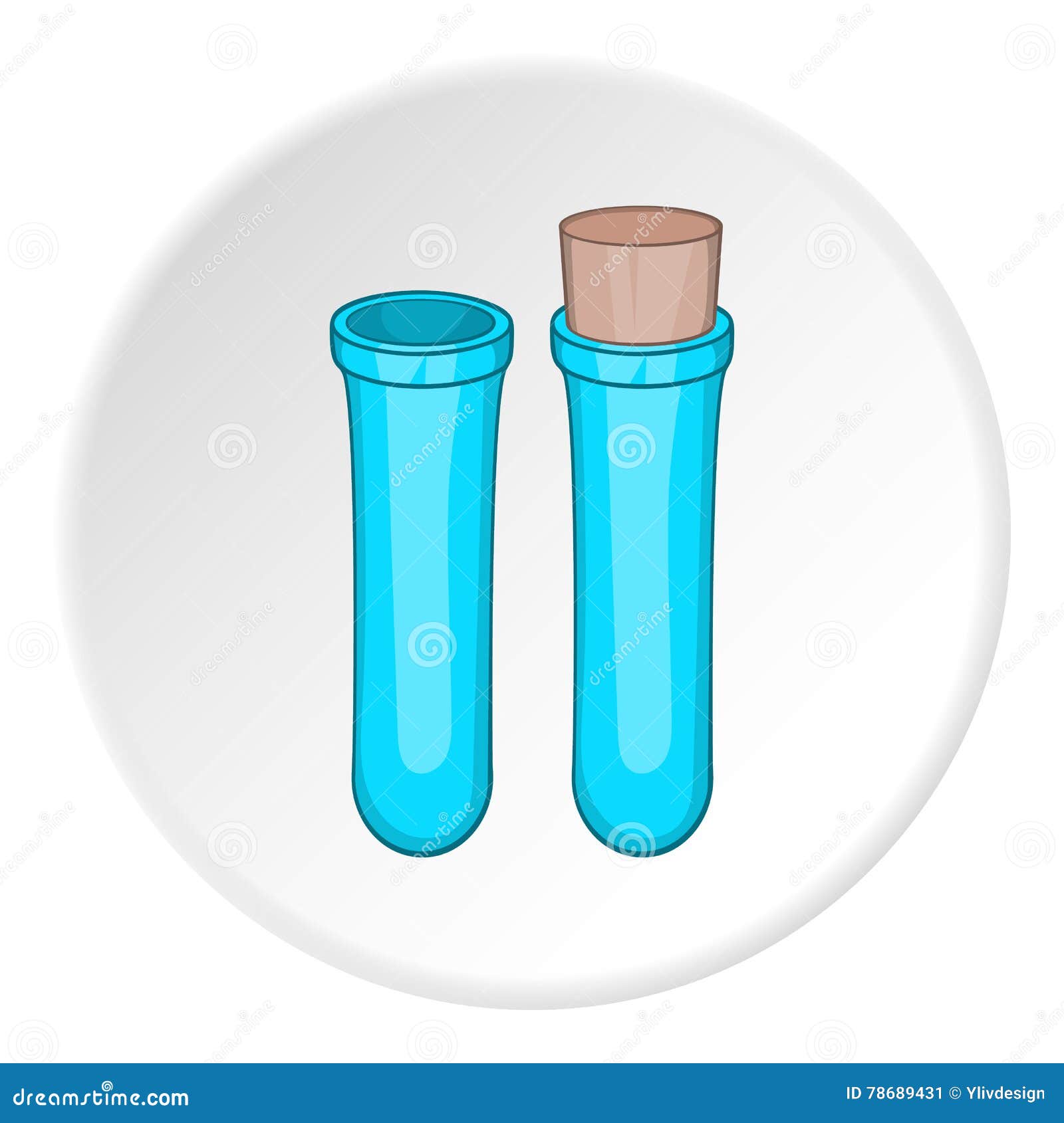Vial for Blood Collection Icon, Cartoon Style Stock Vector ...