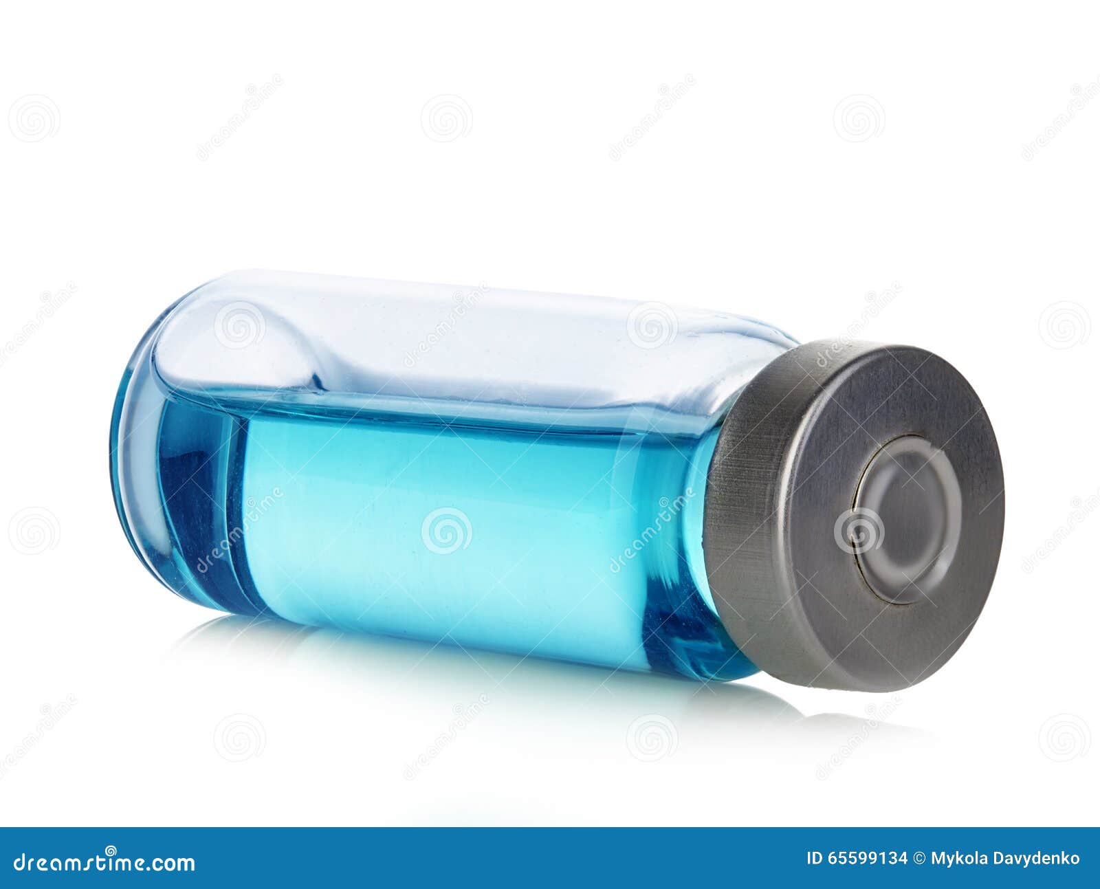 Vial with Blue Solution Isolated. Stock Photo - Image of pharmacy ...