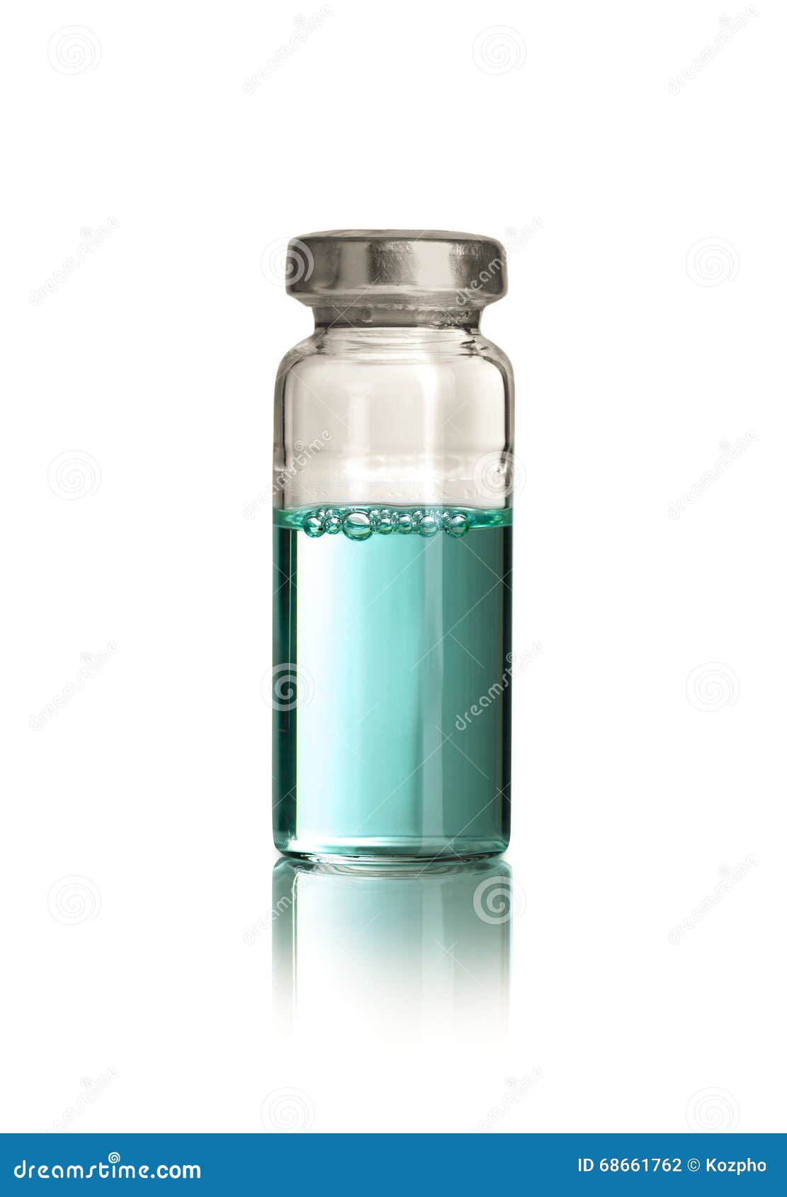 Vial Medical Isolated on a White Background Stock Photo - Image of ...