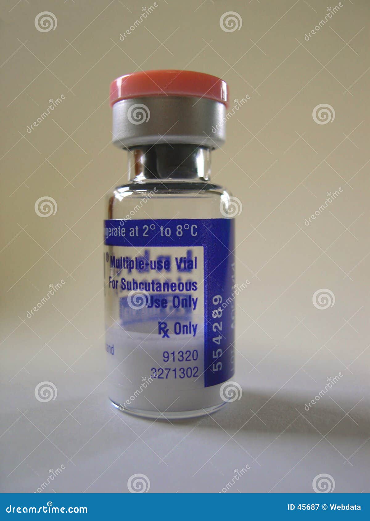 Vial of Medicine stock image. Image of healthcare, hospital - 45687