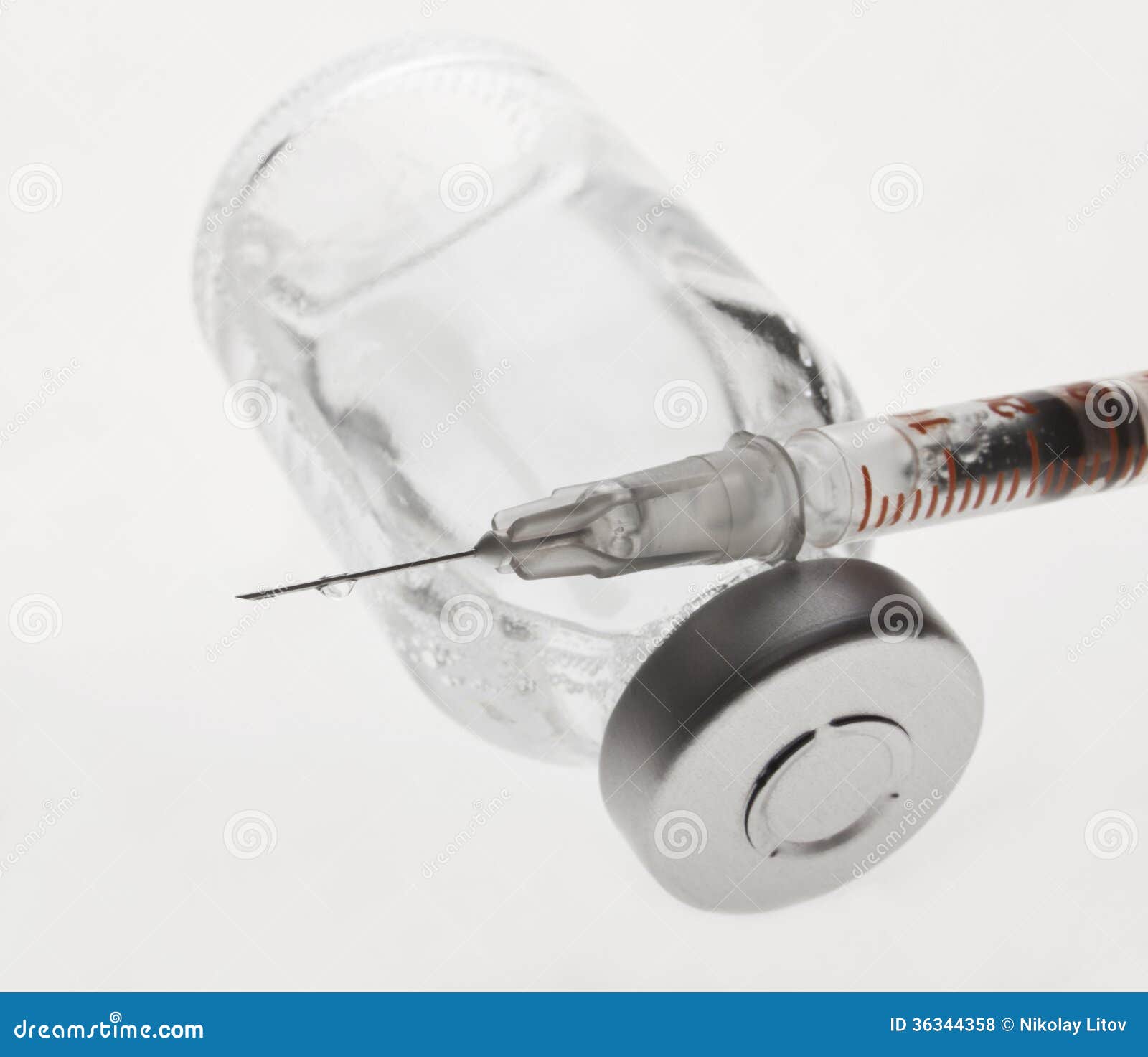 Vial and Syringe stock photo. Image of science, antibiotic - 36344358