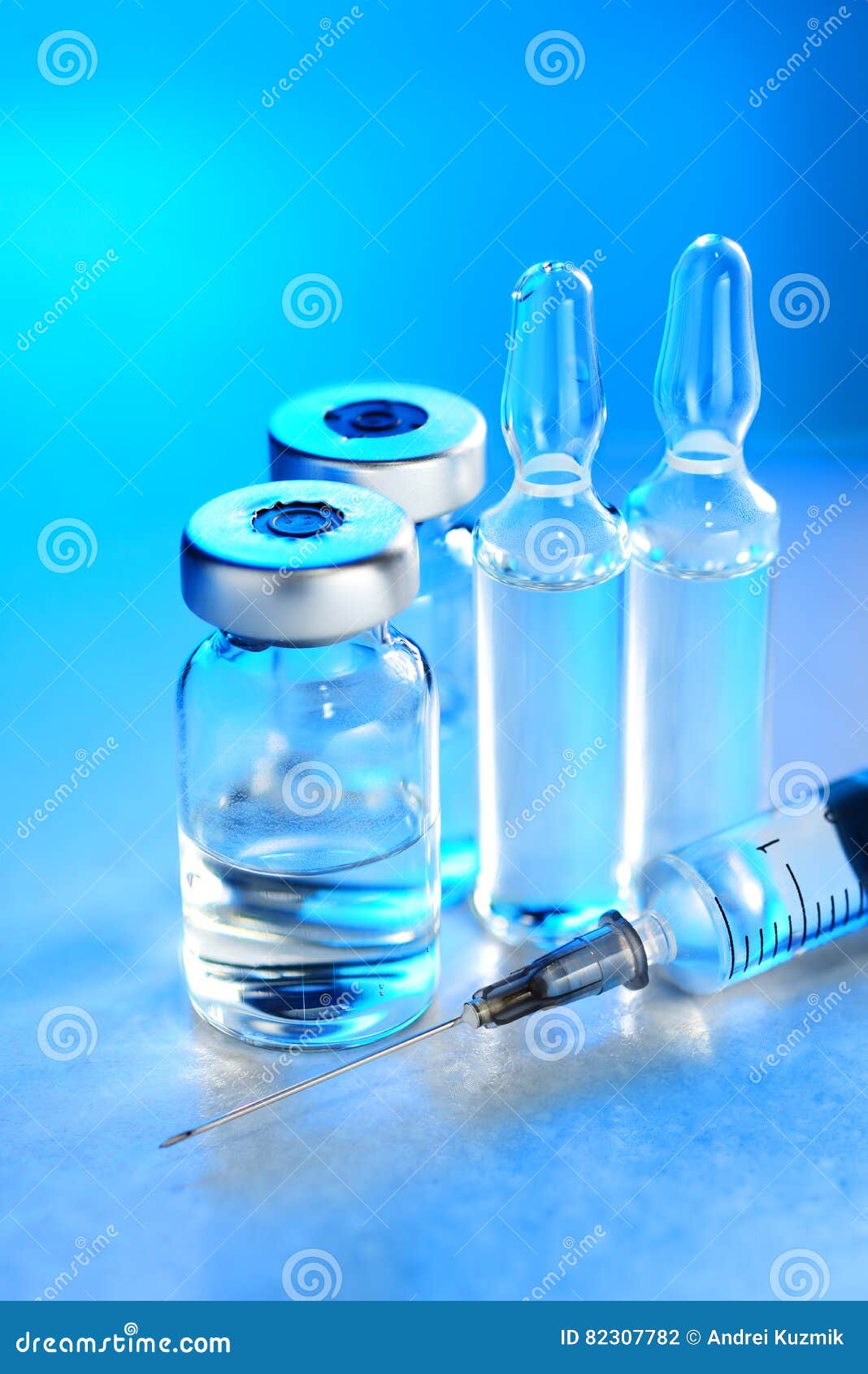Vials ampules and syringe stock photo. Image of serum - 82307782