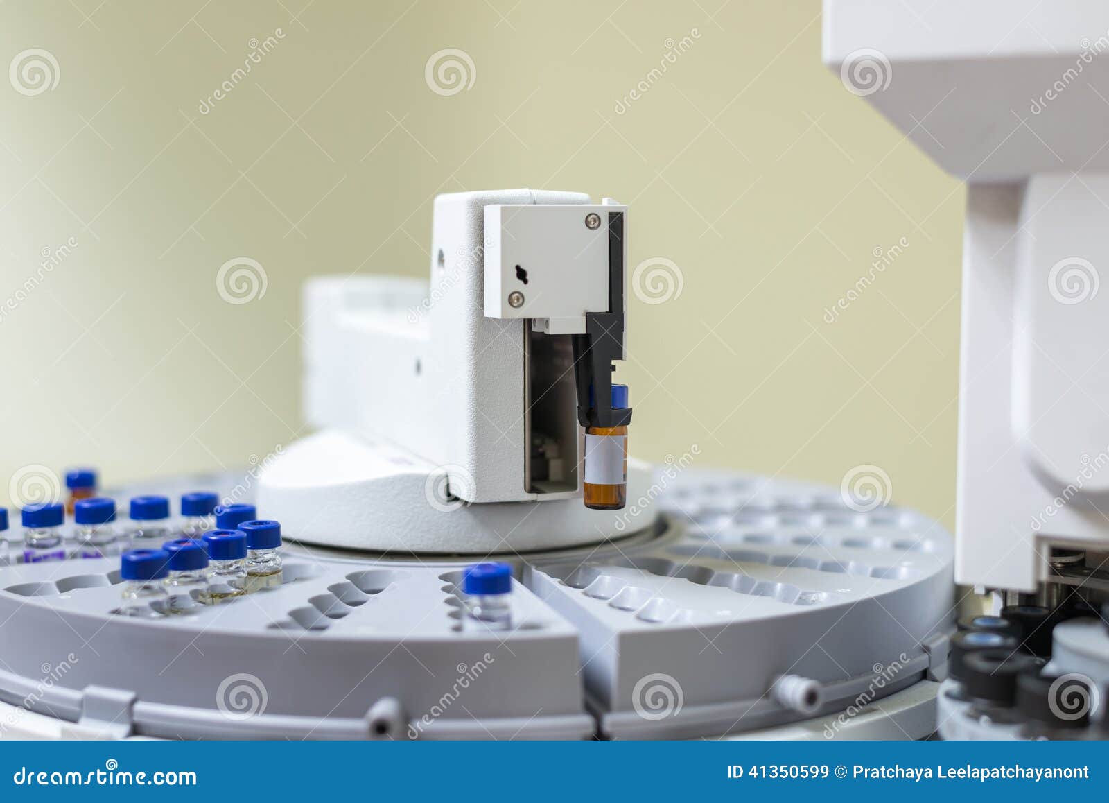 Vials in the Autosampler Tray. Stock Image - Image of pharmacy, mass ...