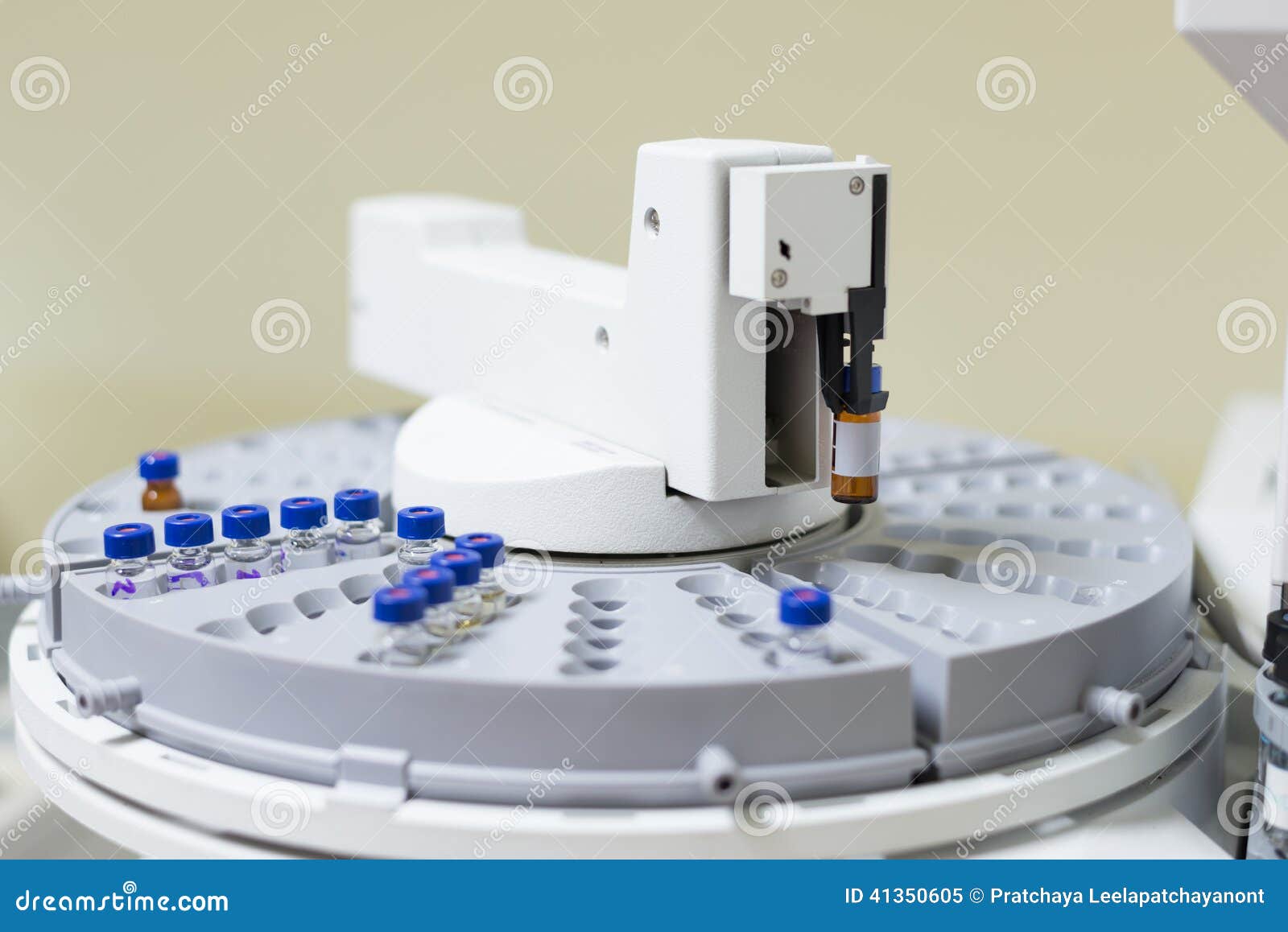 Vials in the Autosampler Tray. Stock Image - Image of test, pharmacy ...