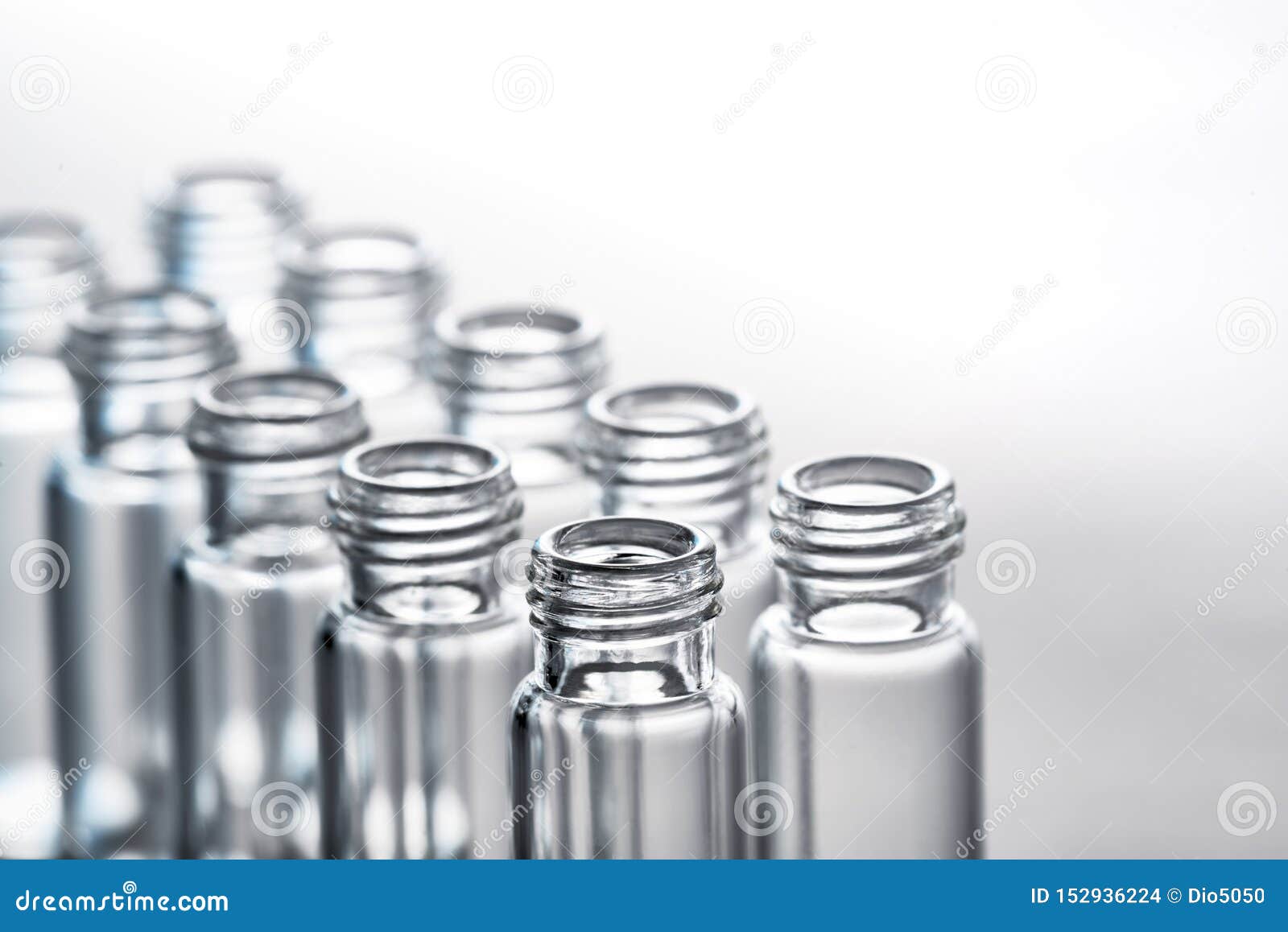 Vials for Biological Sample on White Background. Stock Photo - Image of ...