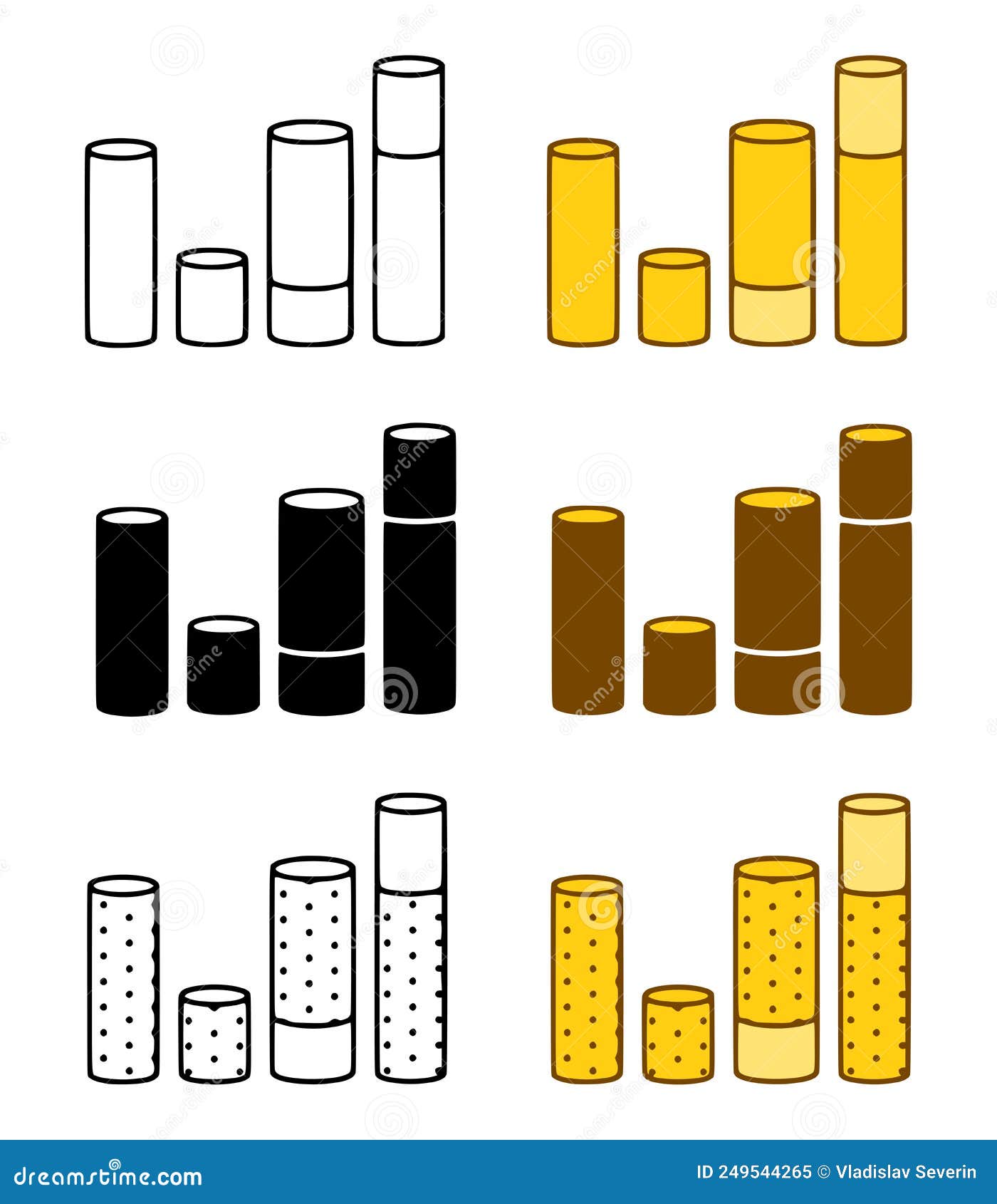 Vials or Bottles Vector Set in Doodle Style Stock Vector - Illustration ...