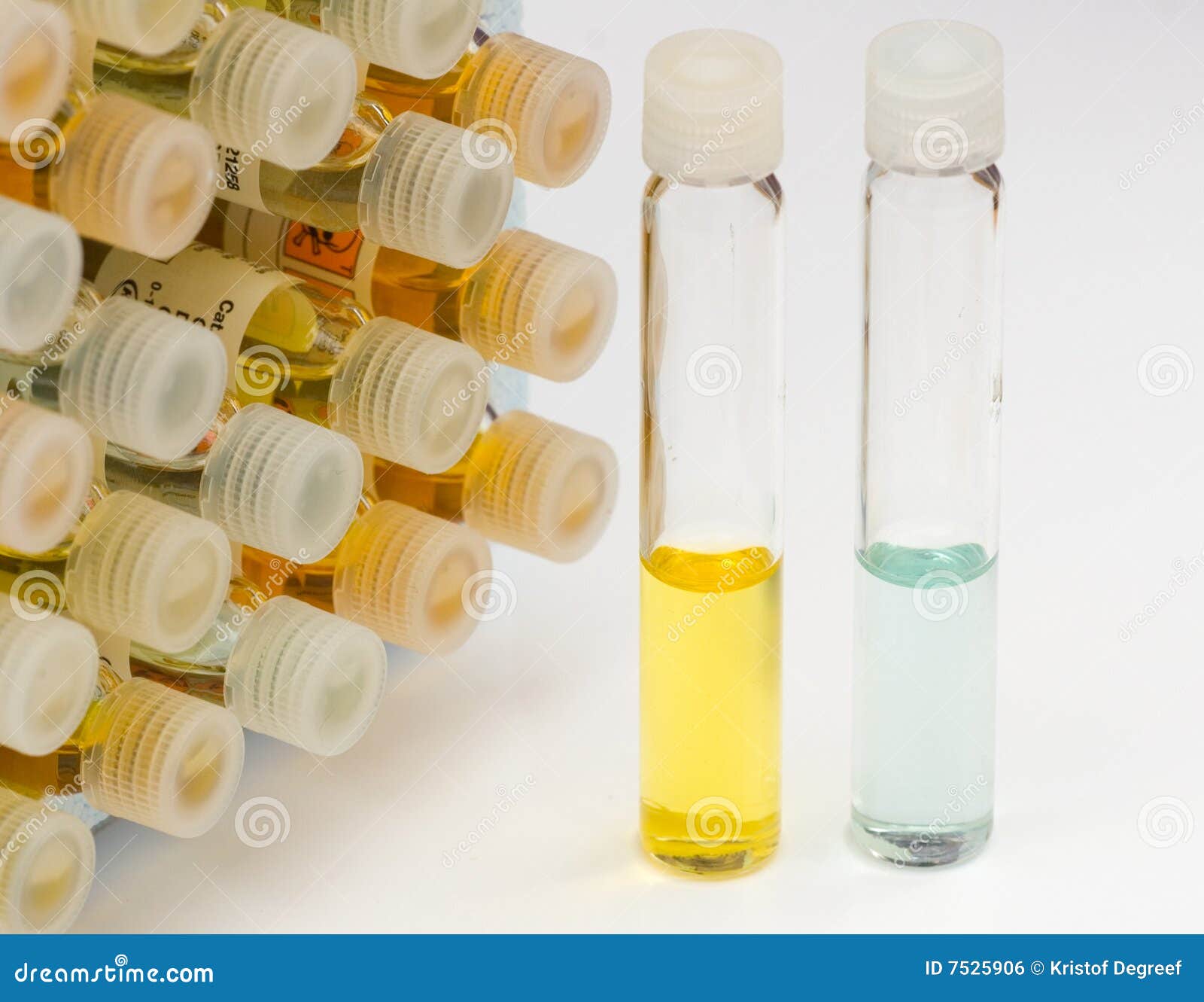 Vials - chemistry stock photo. Image of education, funnel - 7525906