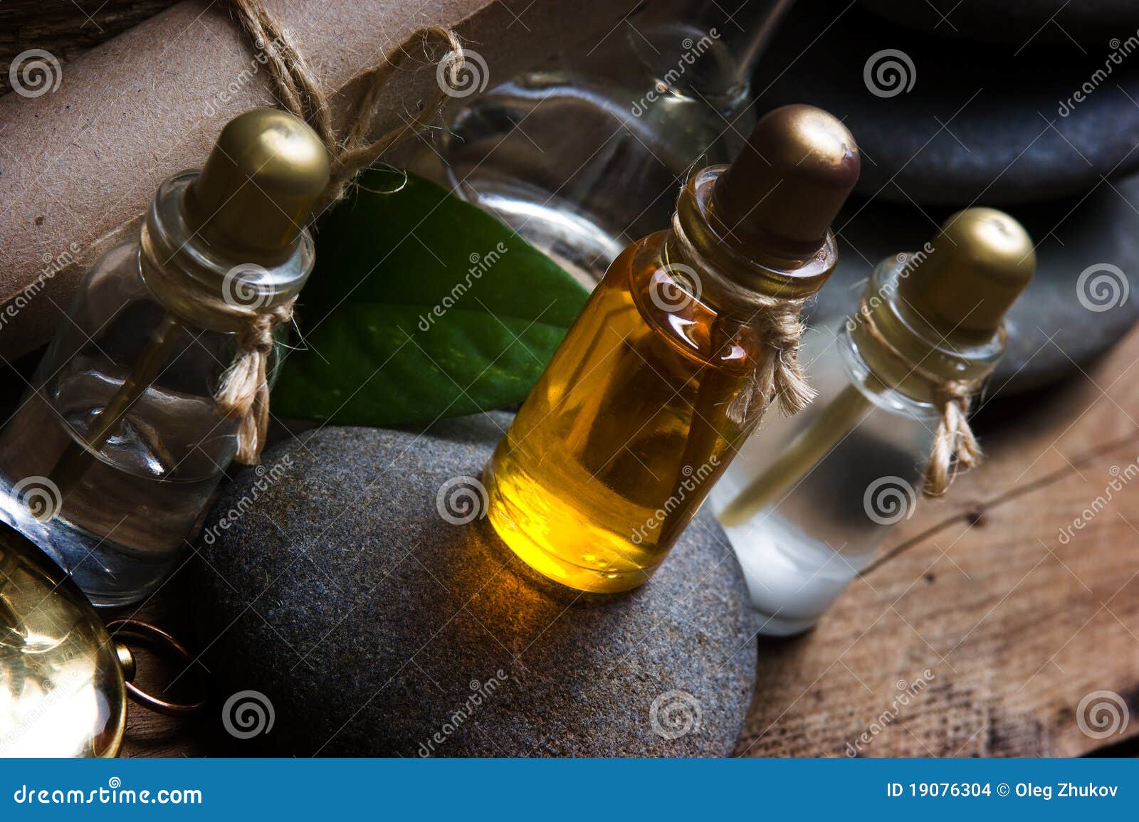 Vials with essential oils stock photo. Image of flask - 19076304
