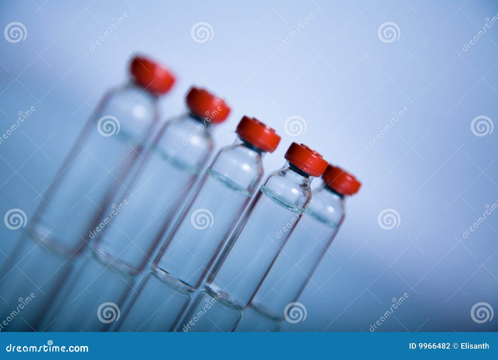Vials for Medicine or Science Stock Photo - Image of reflect, bottle ...