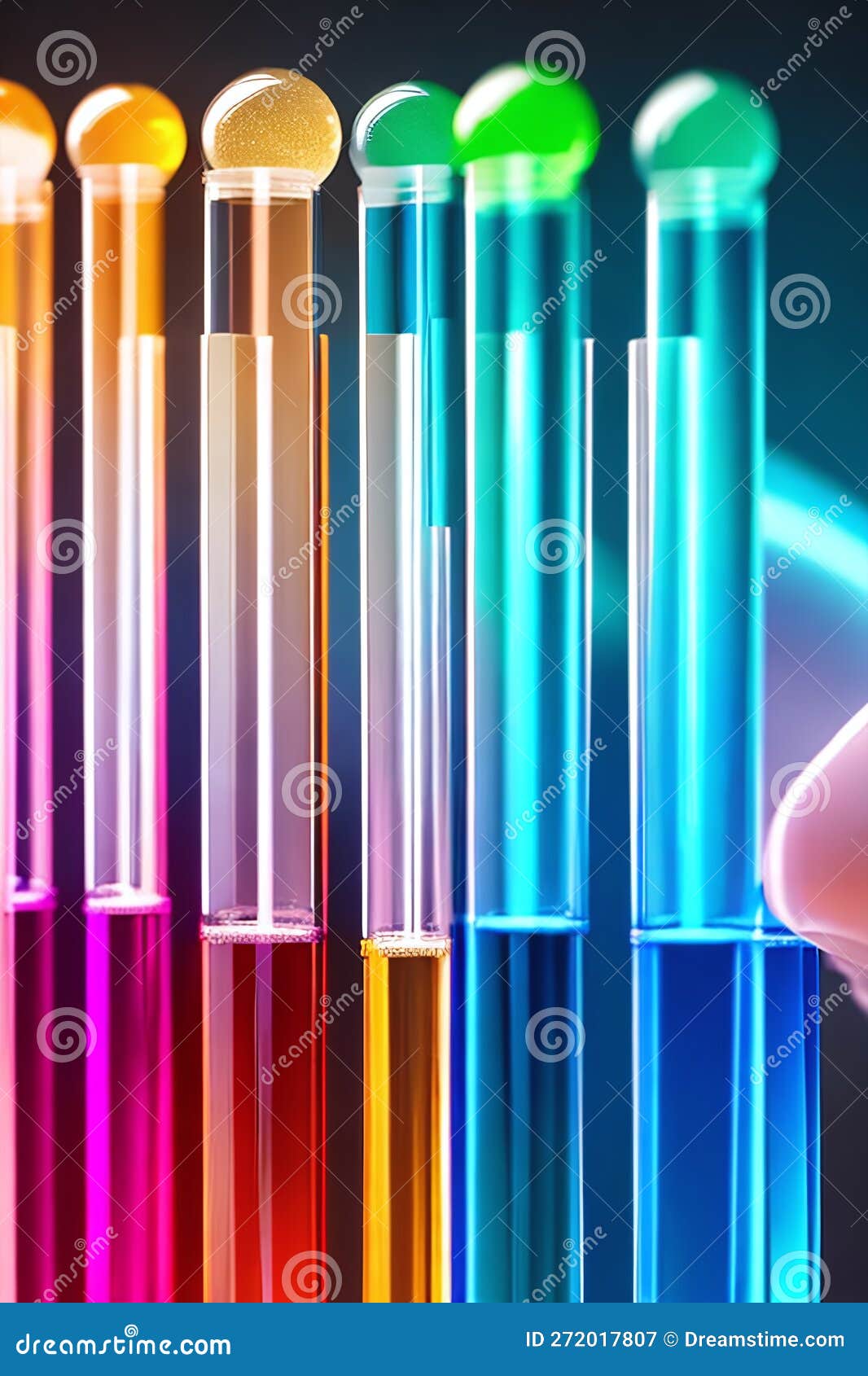 Various Liquids in Scientific Tubes in a Laboratory Environment Stock ...