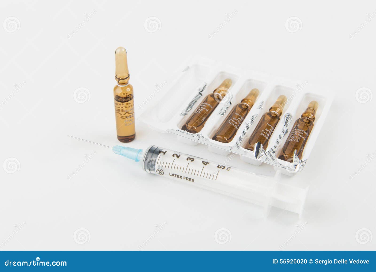 Vials and syringe stock photo. Image of injection, health - 56920020