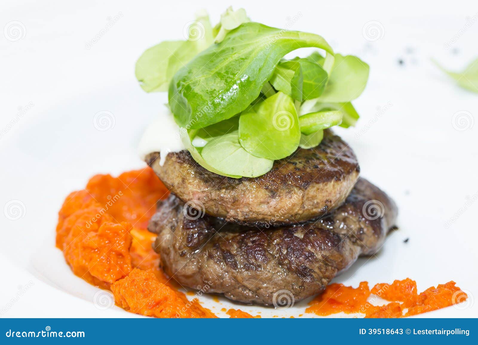 Viande cuite au four image stock. Image du boeuf, assiette - 39518643