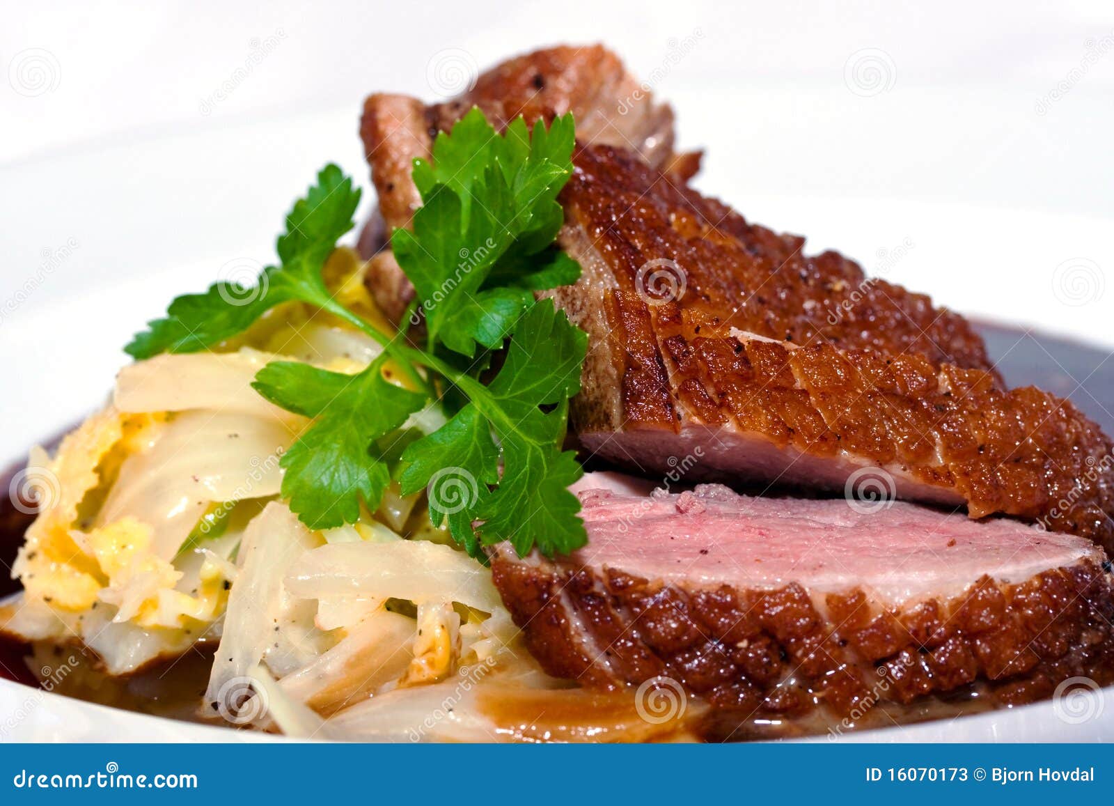 Viande De Porc Croustillante Image stock - Image du nourriture, manger ...