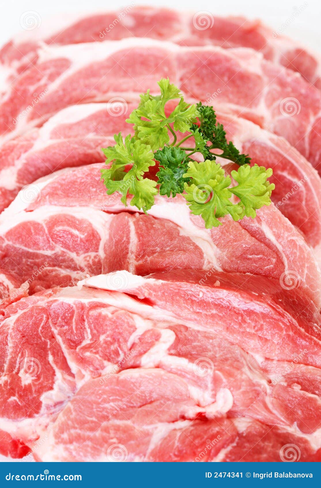 Viande de porc crue image stock. Image du manger, mangez - 2474341