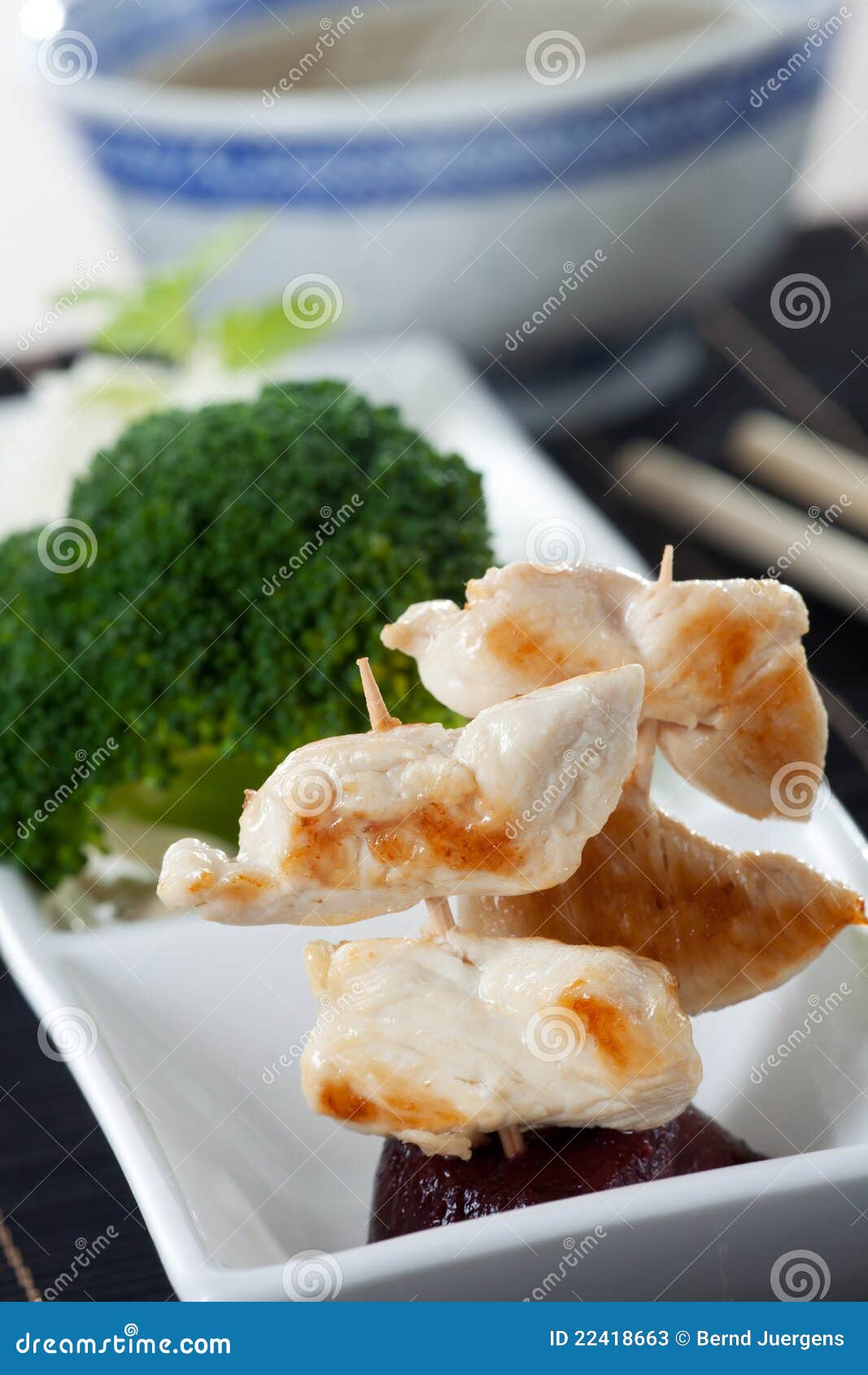 Viande de poulet image stock. Image du préparé, coconut - 22418663