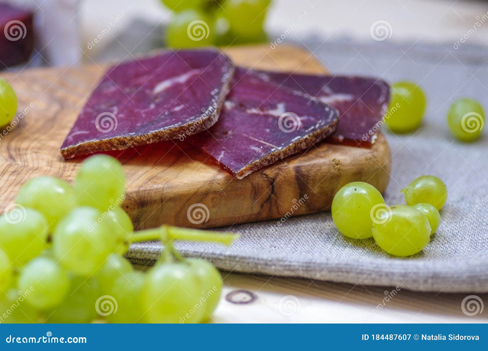 Viande Des Grisons or Bindenfleisch Stock Image - Image of salami ...