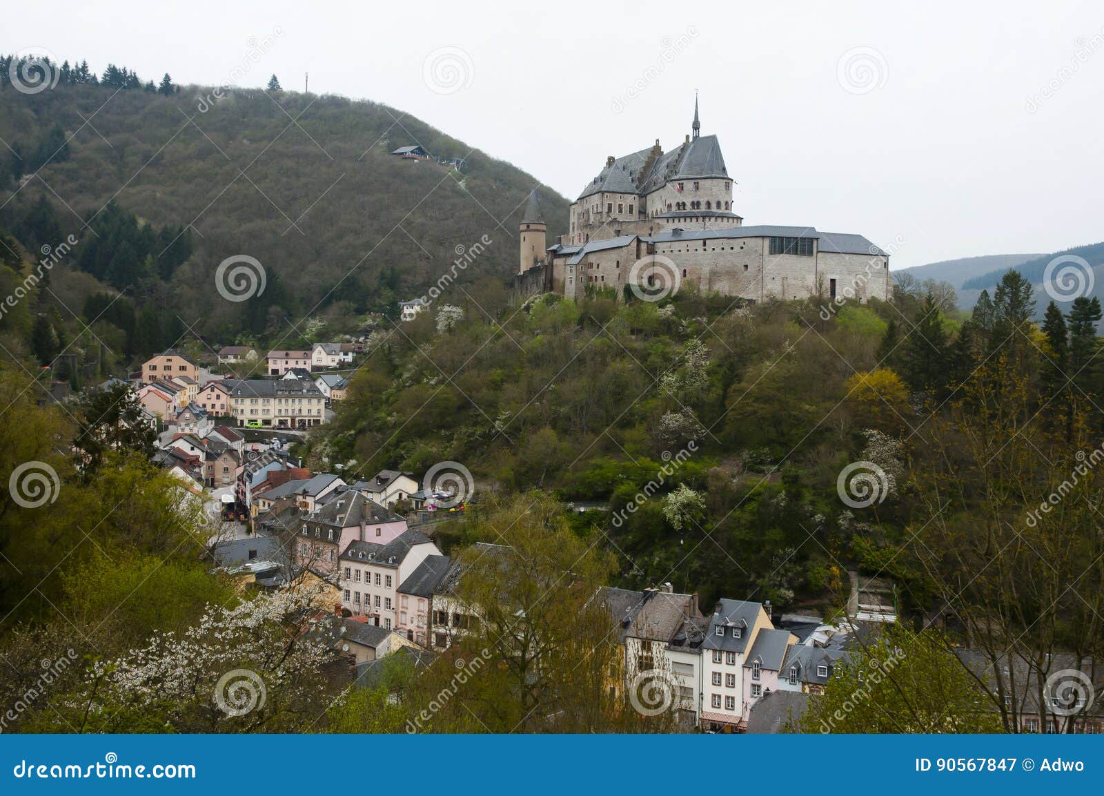 Vianden Castle - Luxembourg Stock Image - Image of scenic, gothic: 90567847