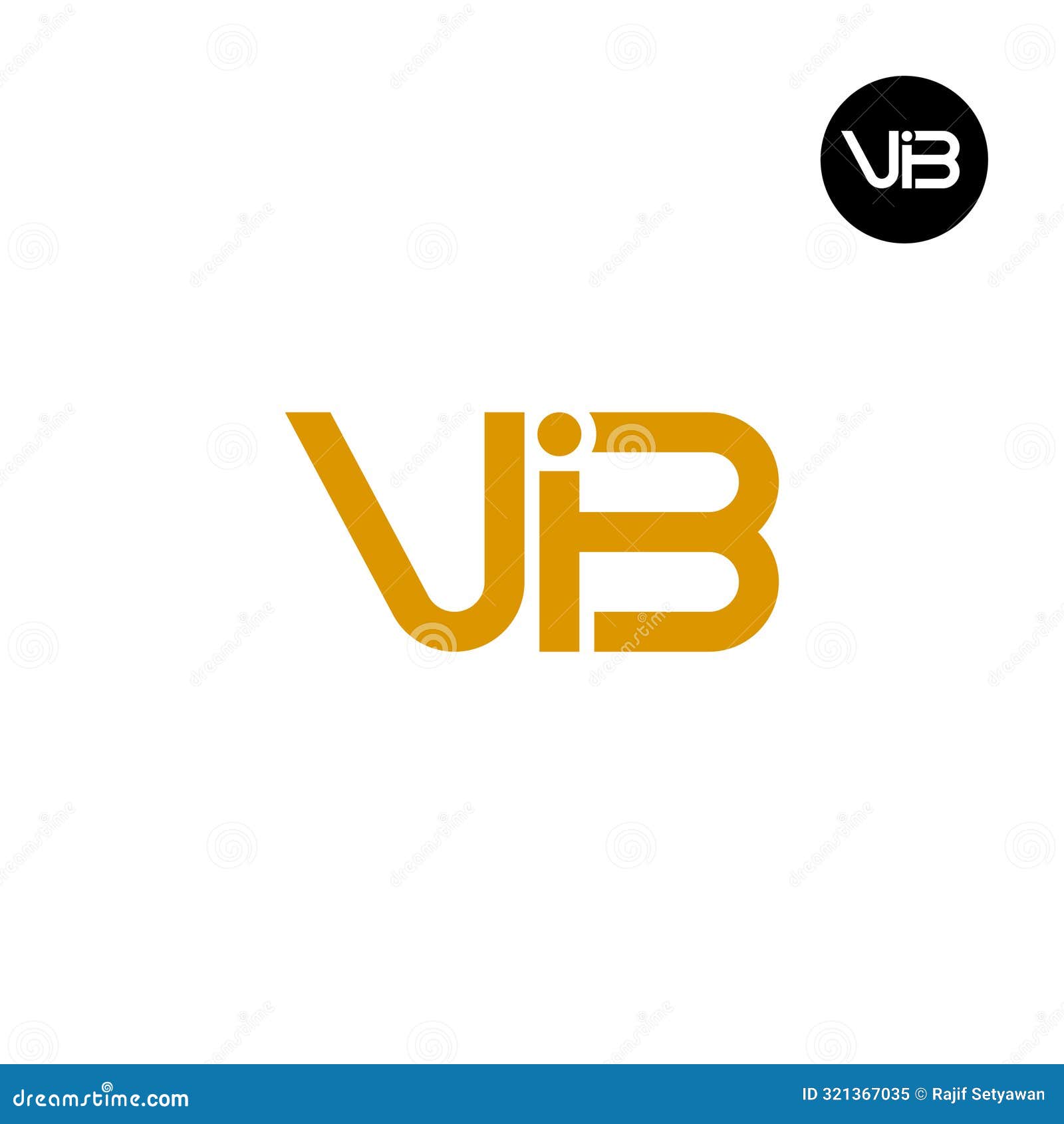VIB Logo Letter Monogram Design Cartoon Vector | CartoonDealer.com ...