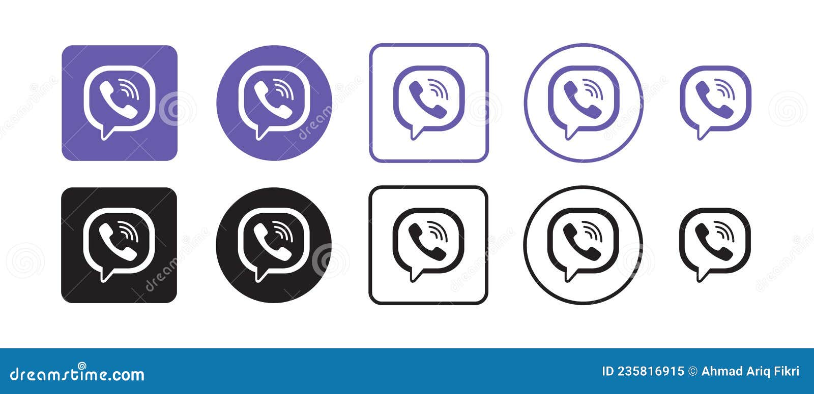 Viber Vector Logo Icon Set. Vector Illustration Editorial Image ...