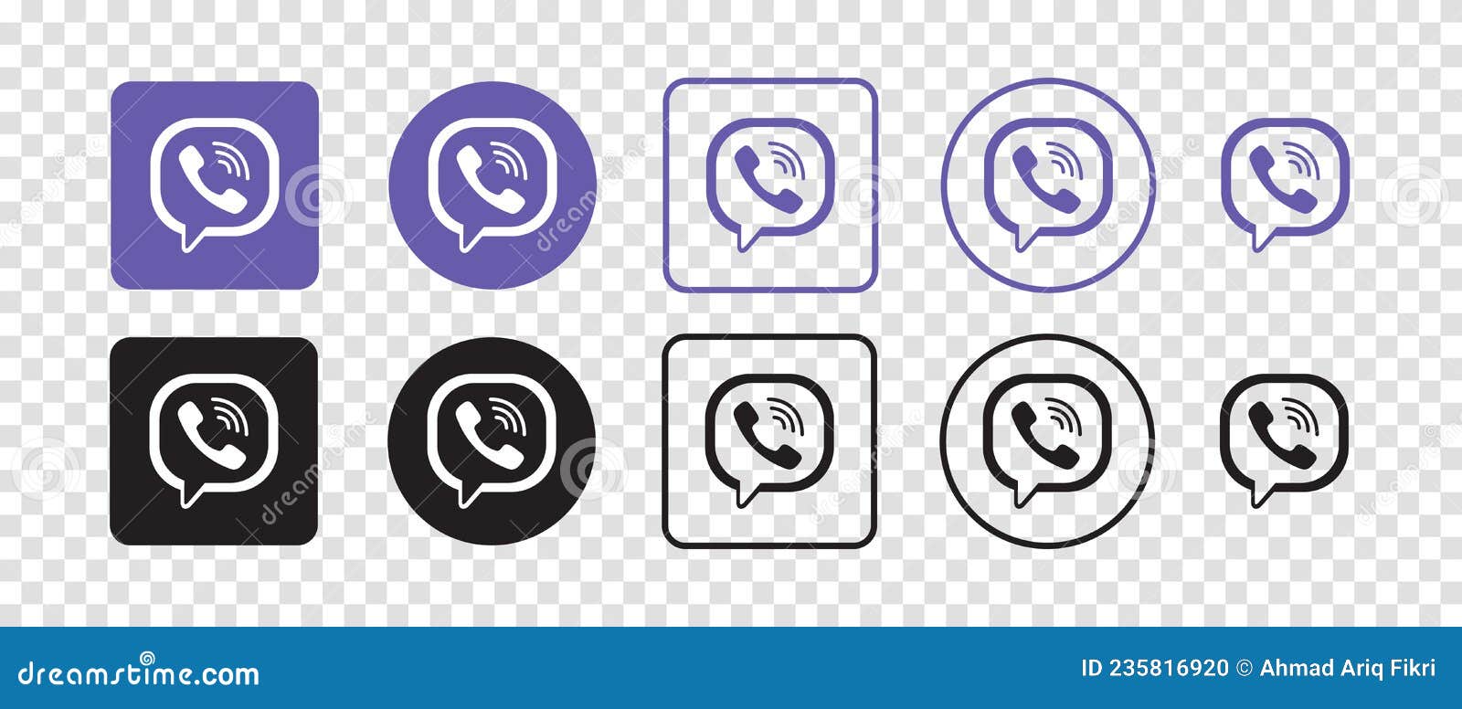 Viber Vector Logo Icon Set. Vector Illustration Editorial Image ...