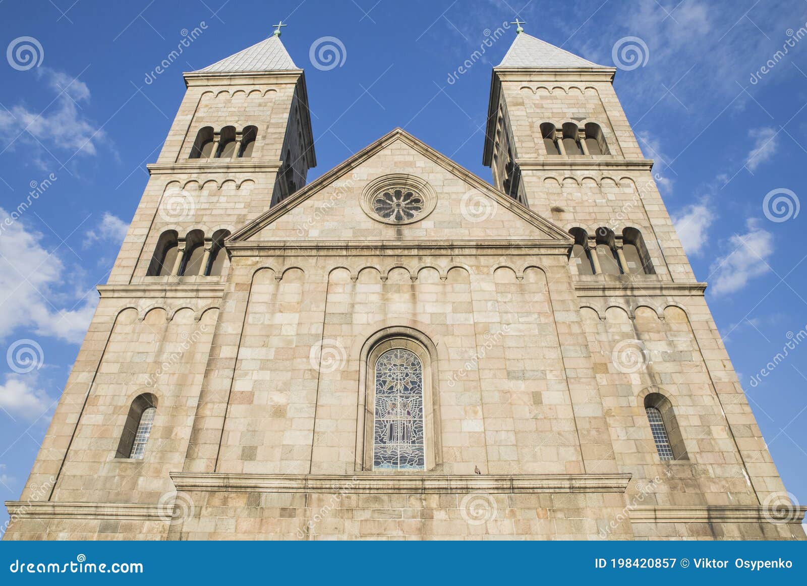 Viborg, Denmark, July 2018: Cathedral of Our Lady in Viborg Editorial ...