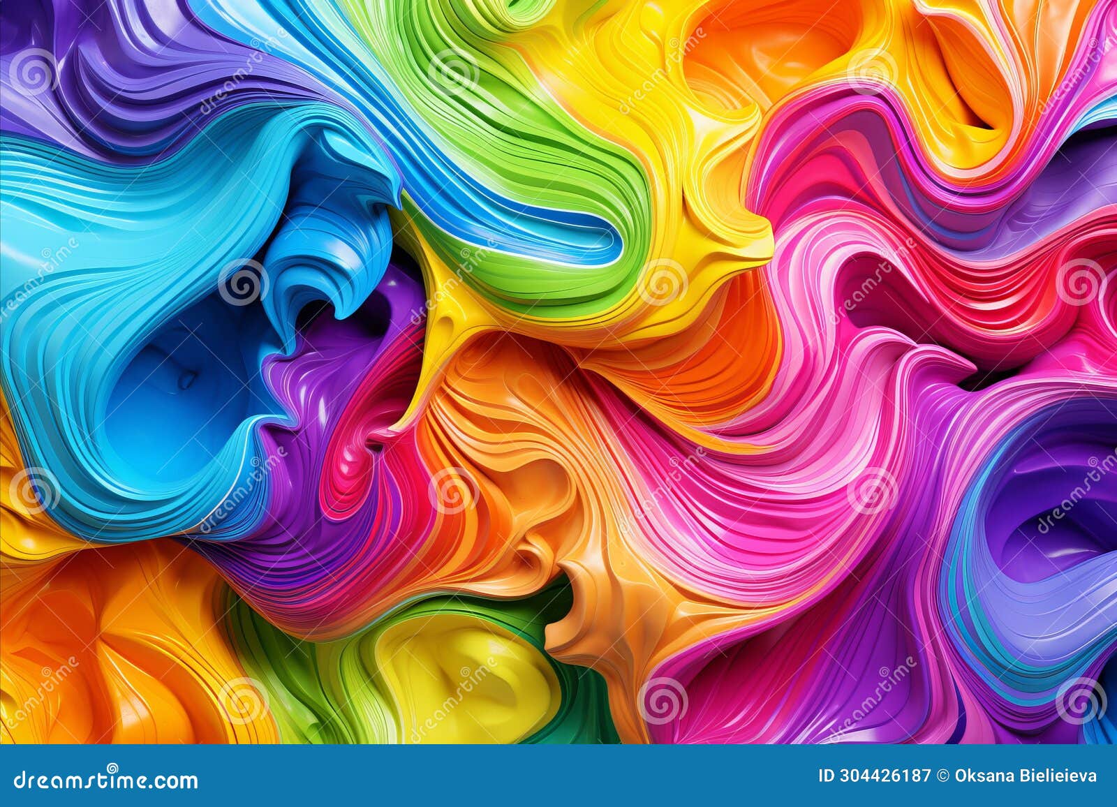 Vibrant Abstract Background. Dynamic Shapes and Bold Colors for Modern ...