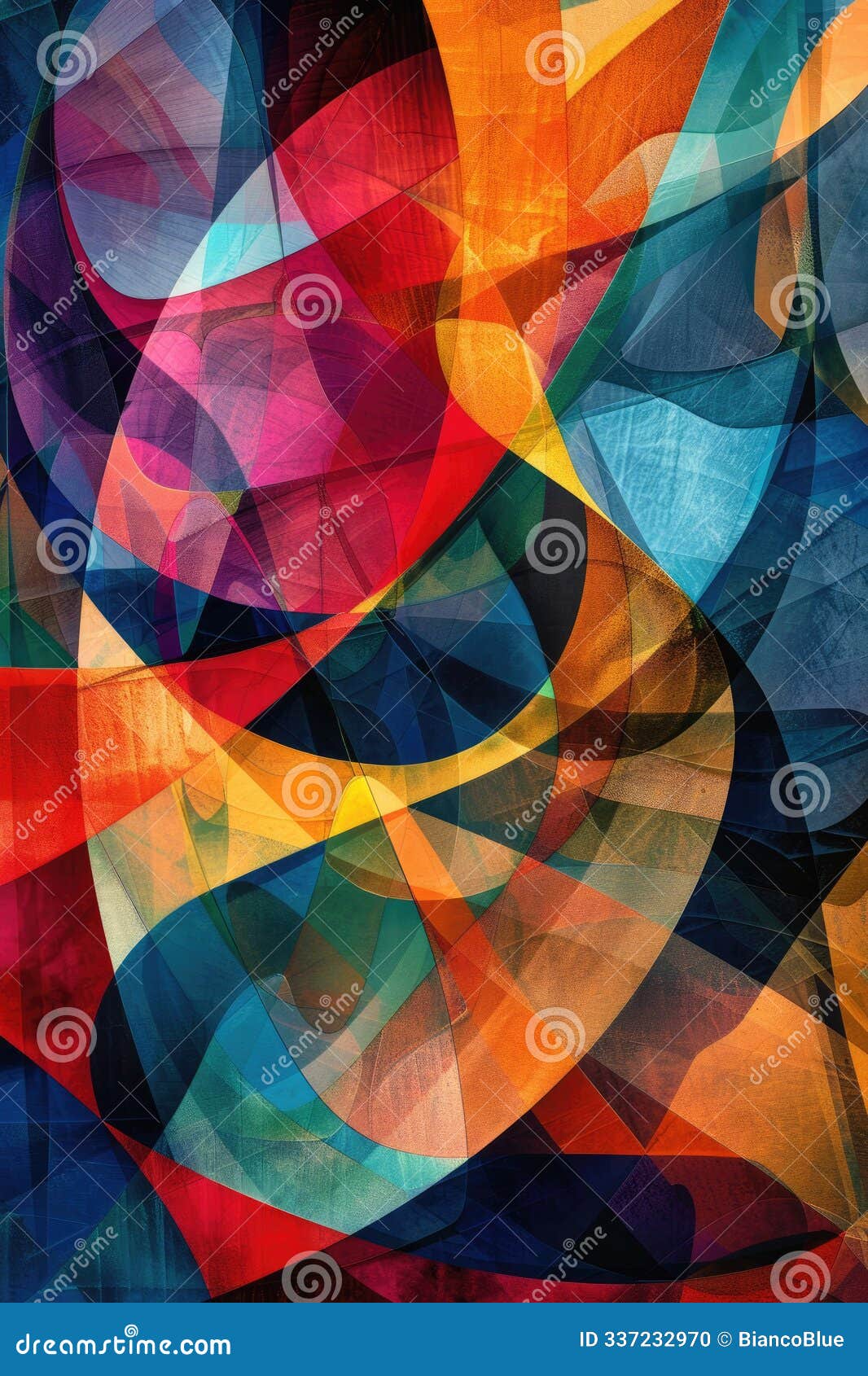 Vibrant Abstract Background Featuring Combination of Colorful Shapes ...