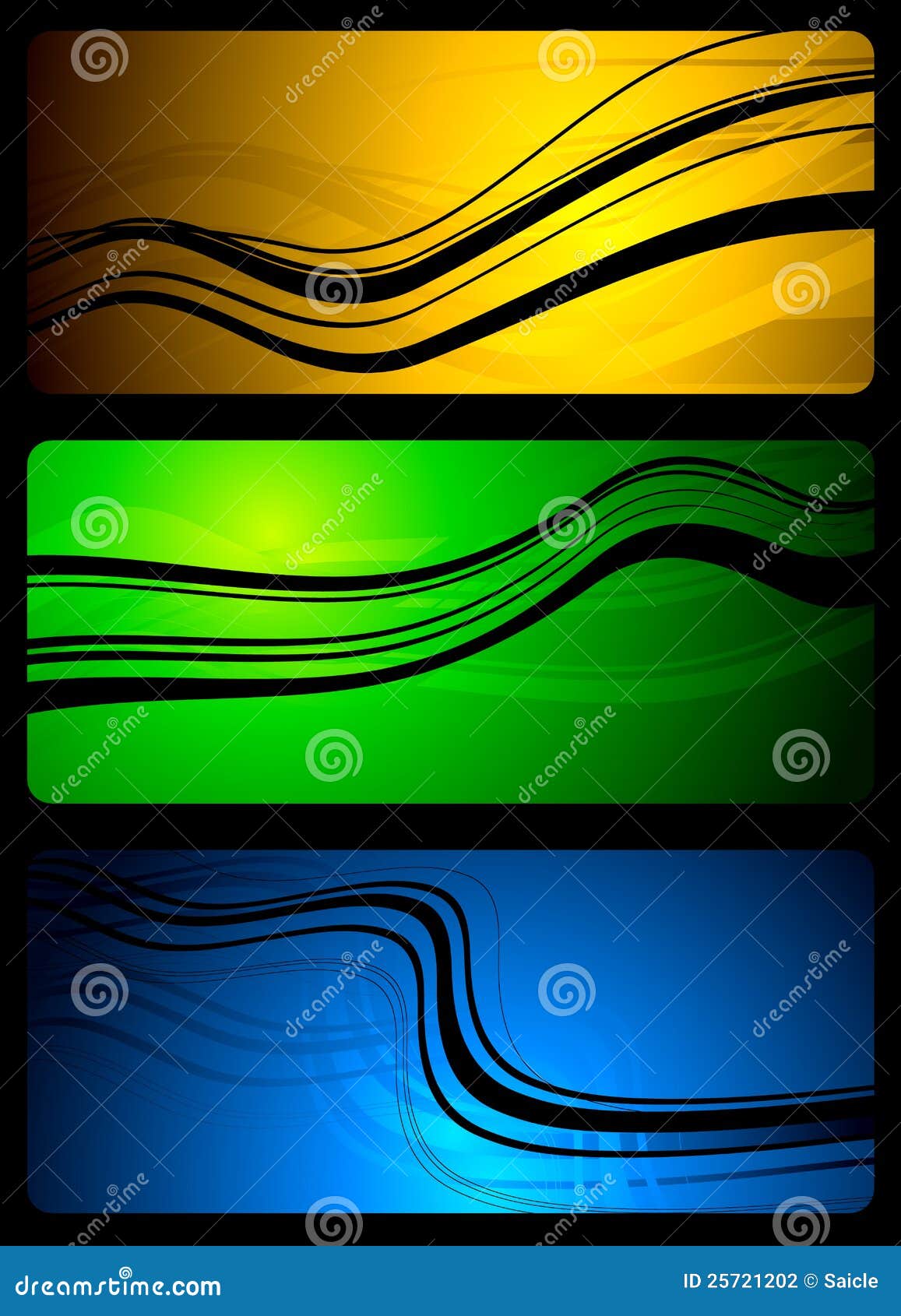 Vibrant abstract banners stock vector. Illustration of iridescent ...
