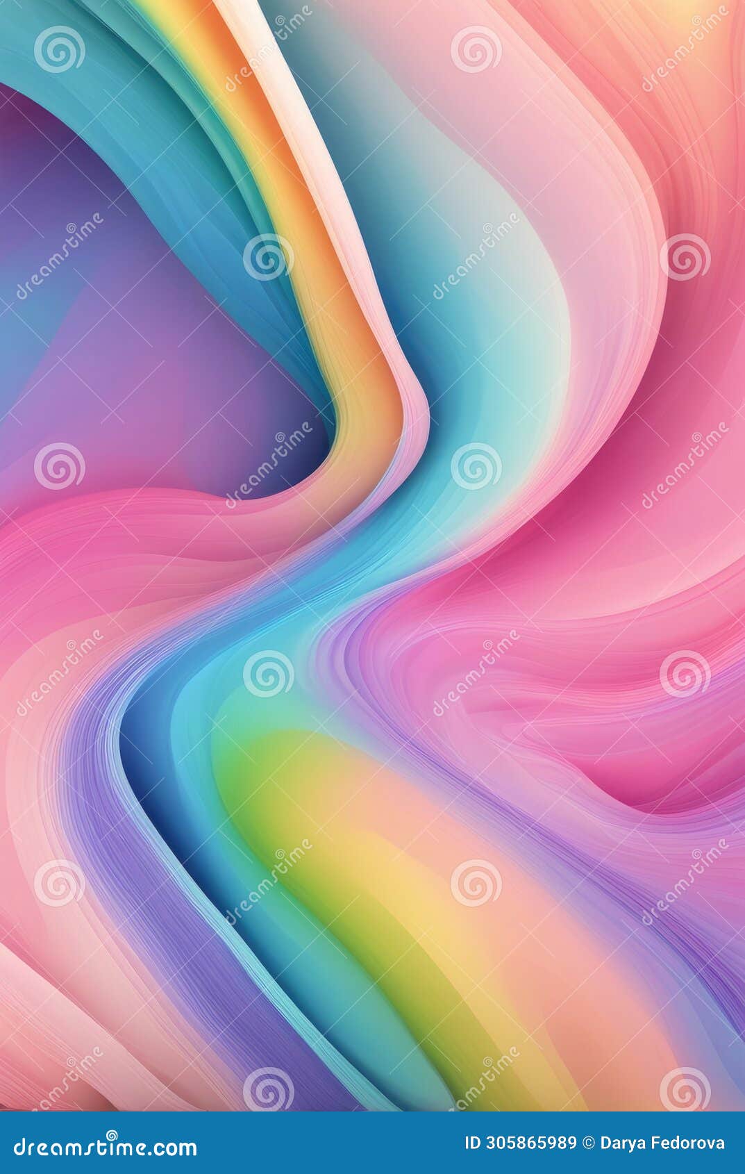 Vibrant Abstract Color Waves Background Stock Illustration ...